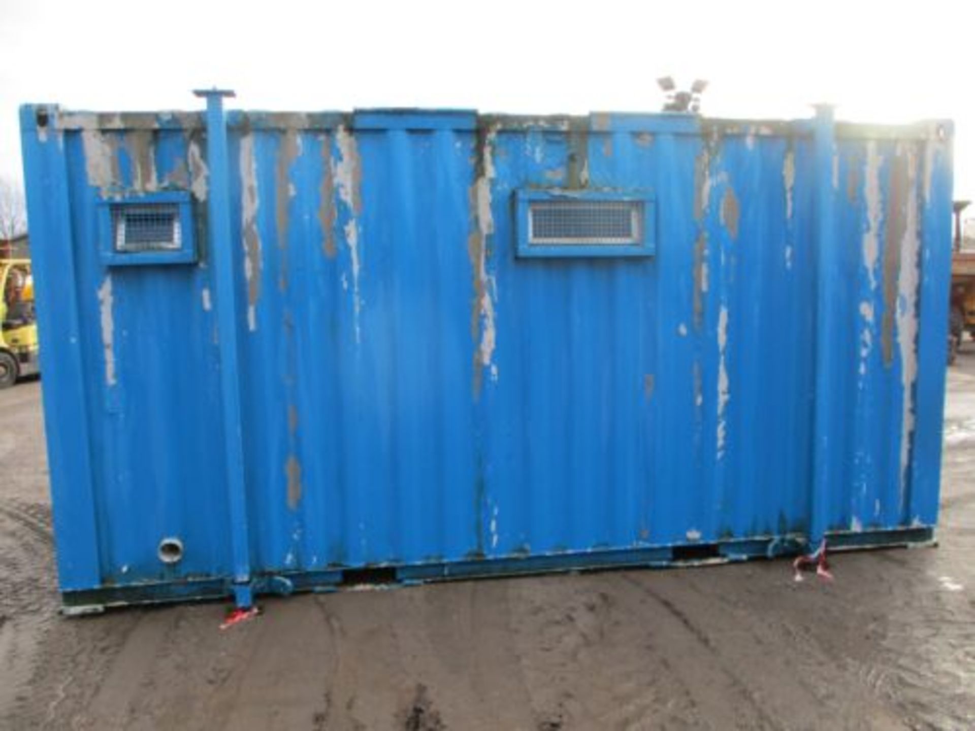 16 foot long Shipping container toilet block 3 mens toilets + urinal ...