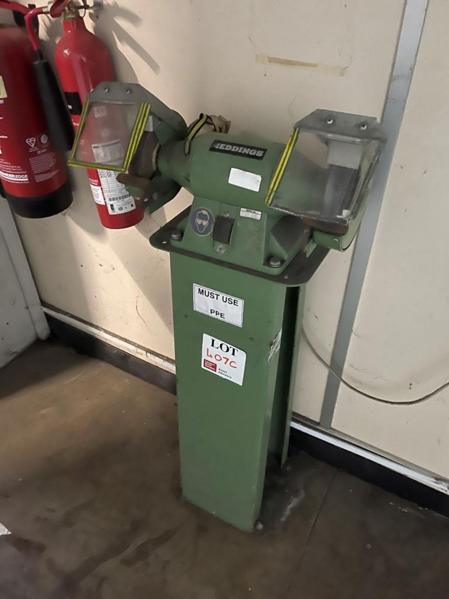Meddings double ended grinder, 240v