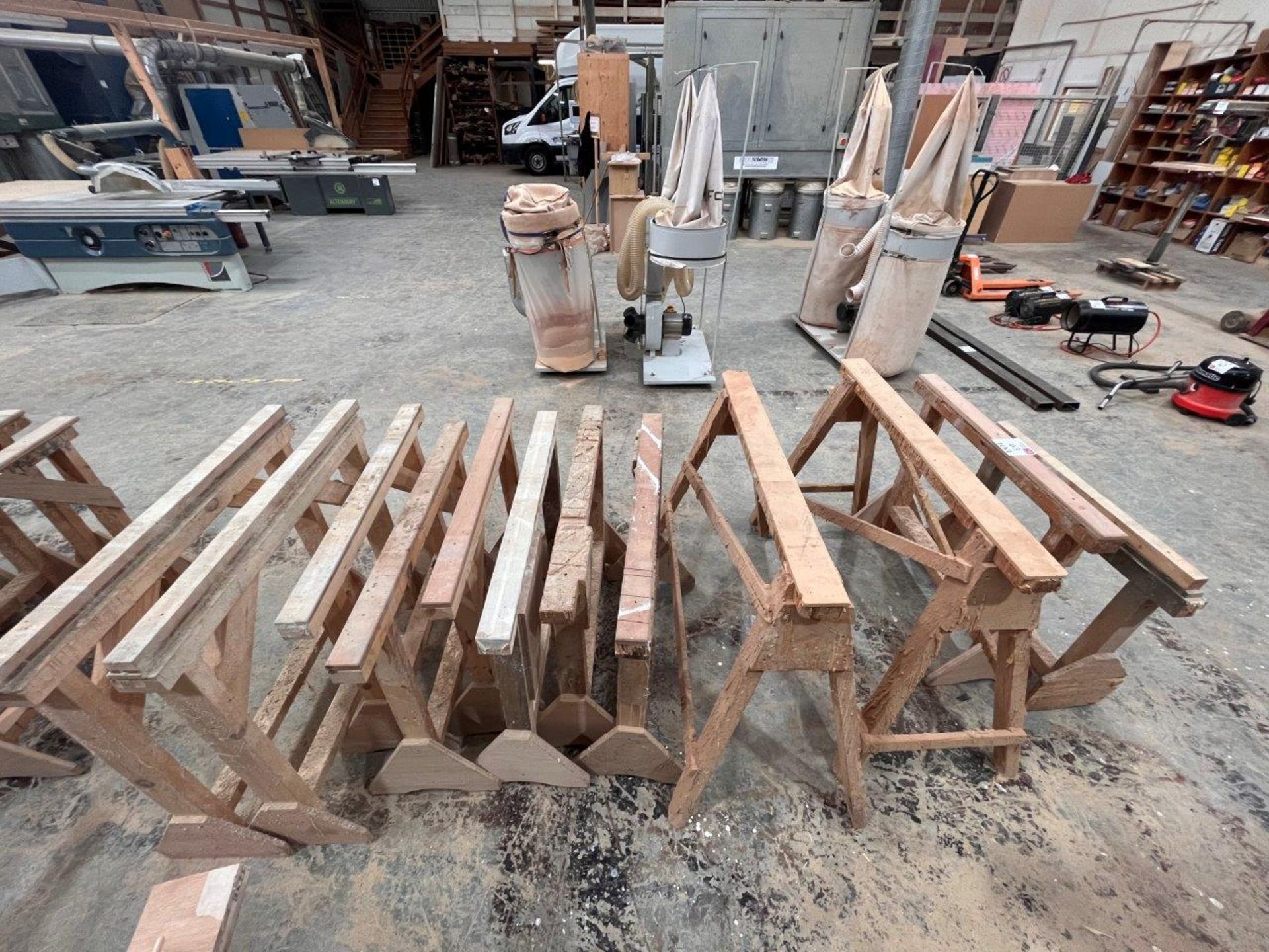 12 x various timber trestles
