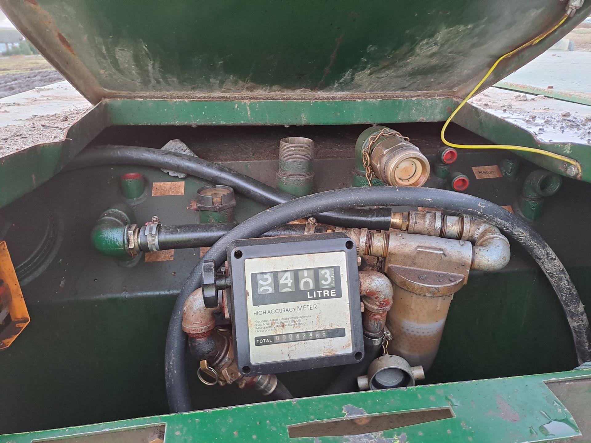 Fuel Bank bunded IBC skid mounted container, serial no. 14798, capacity ...