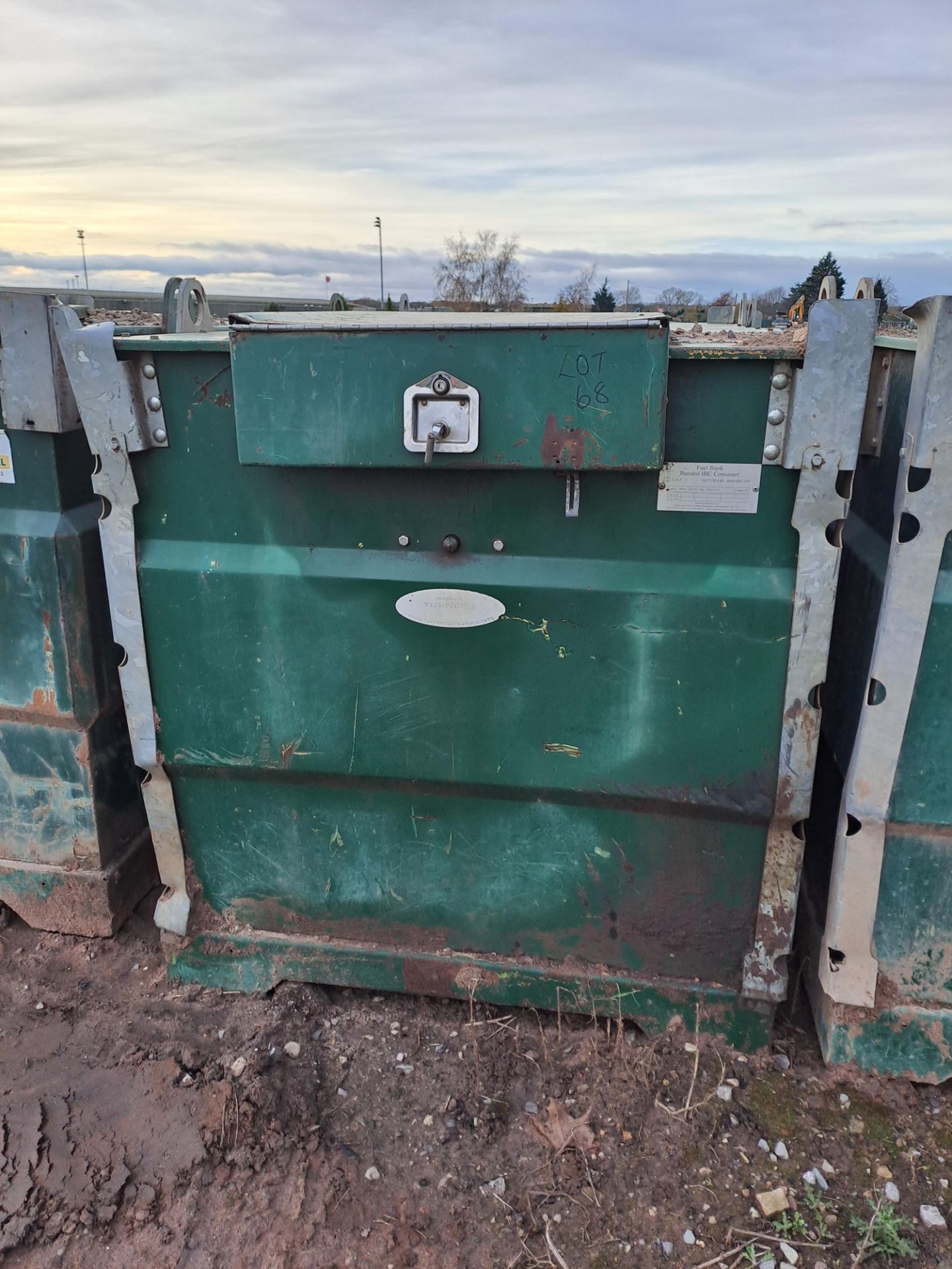 Fuel Bank bunded IBC skid mounted container, serial no. 13625, capacity ...