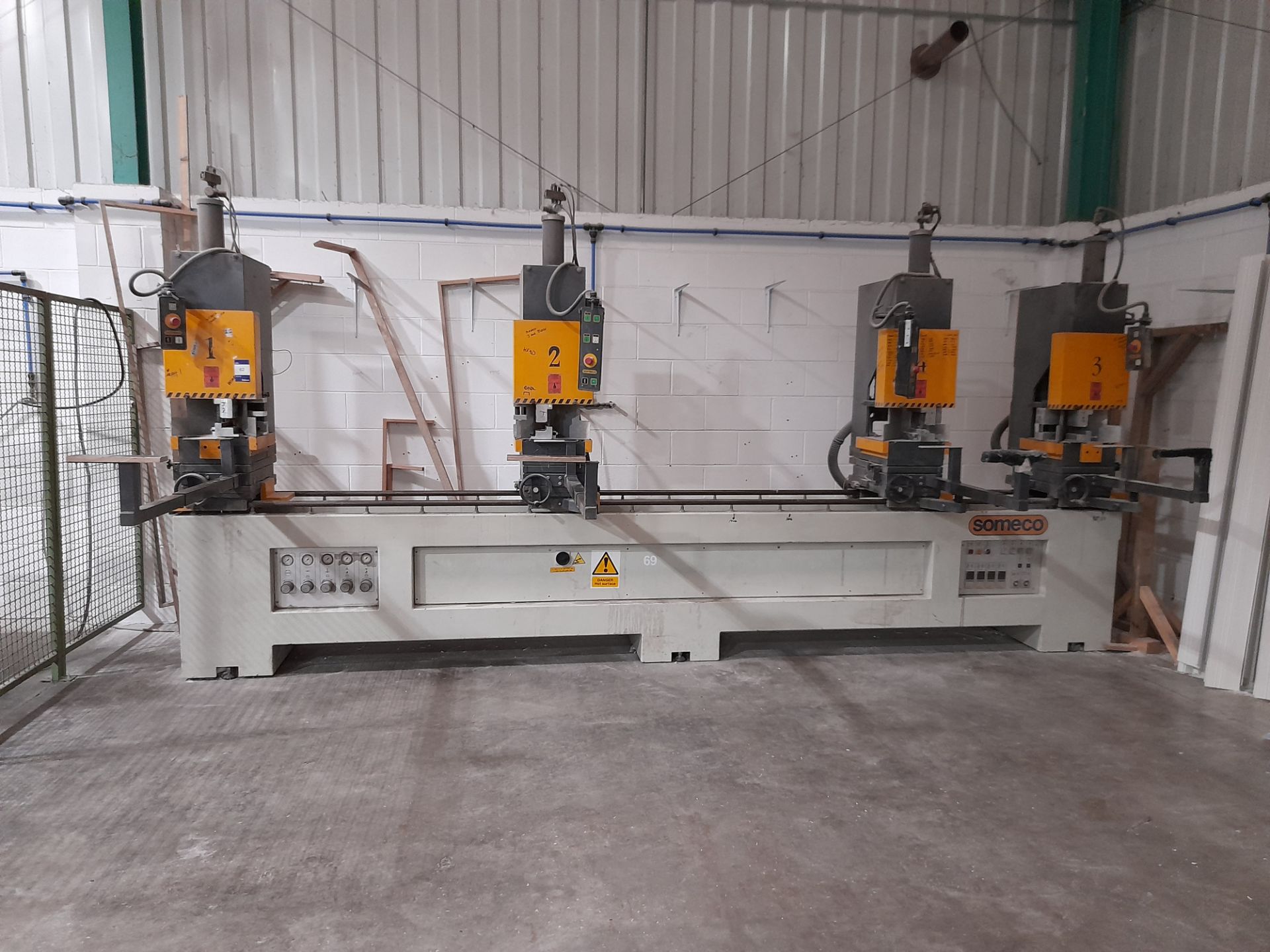 Someco Type 504 N FM 4 head inline welder, Serial No. 45380697, Year ...