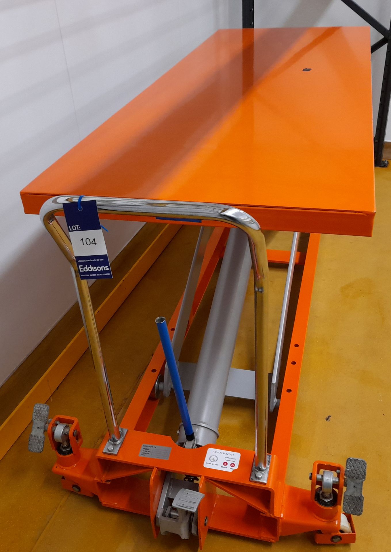 Warrior Scissor Platform Lift, Serial Number LT01