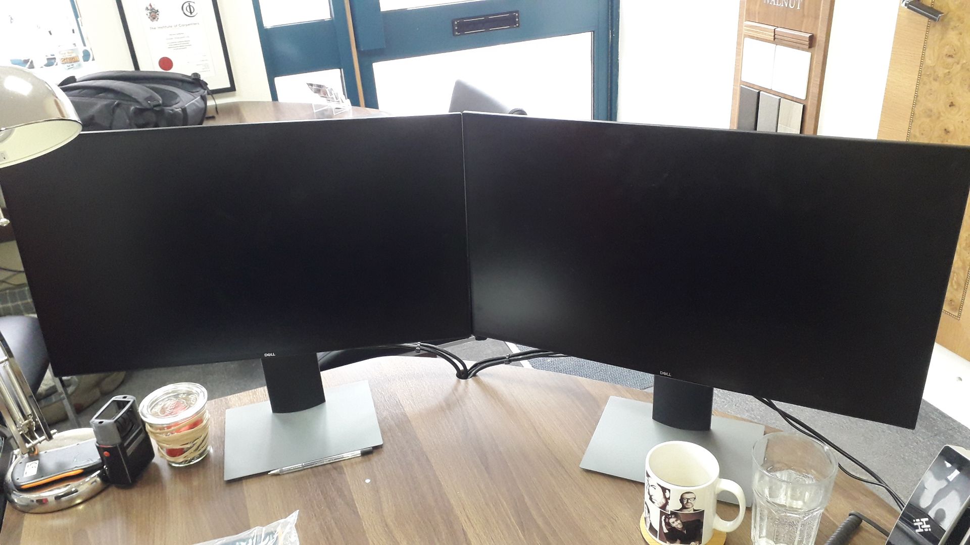 2 x Dell U2419H 24" Ultrasharp Monitors, (Dec 2019), Service Tag ...