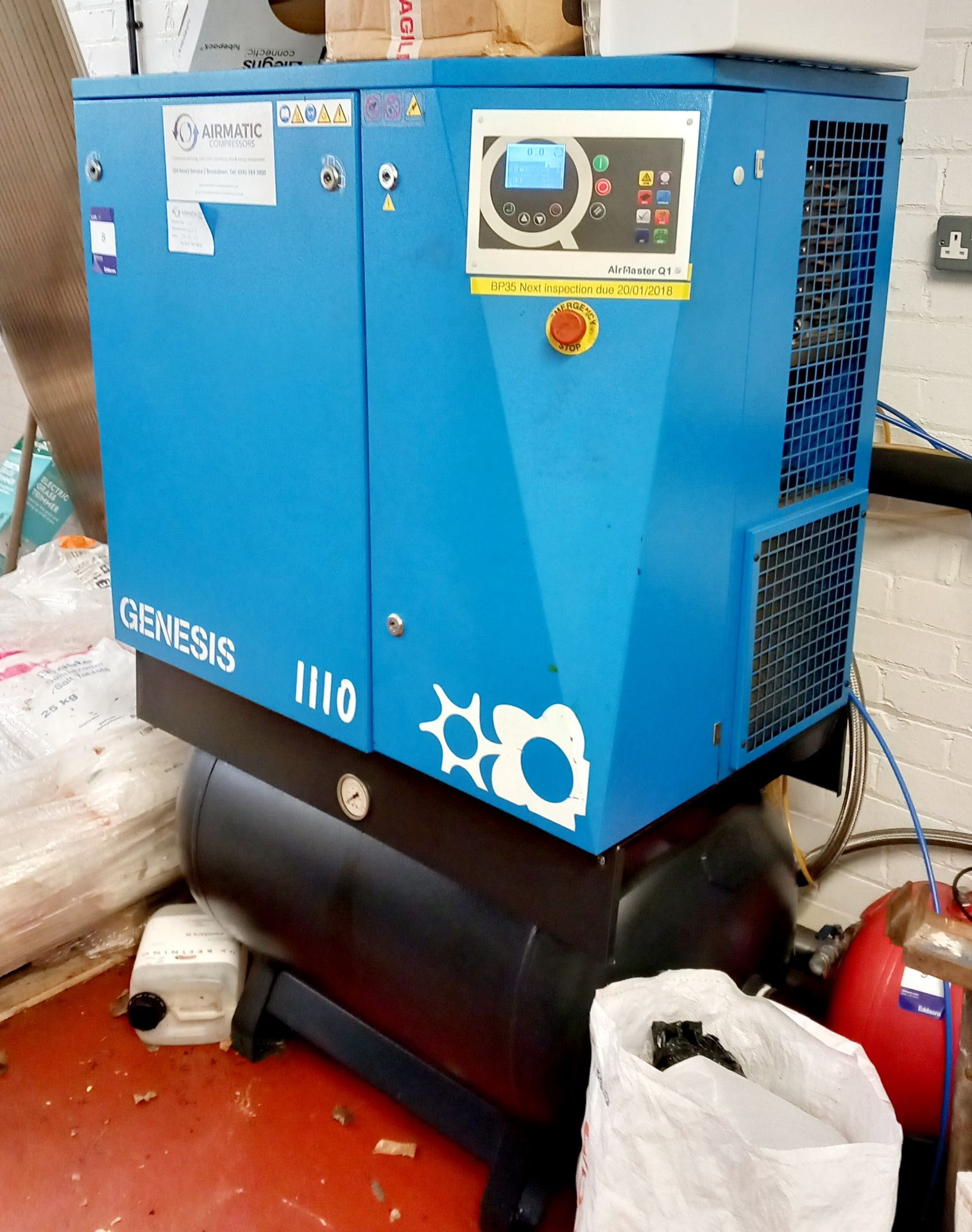 Abac Genesis 1110 packaged compressor serial number 990280-0001 (2007)