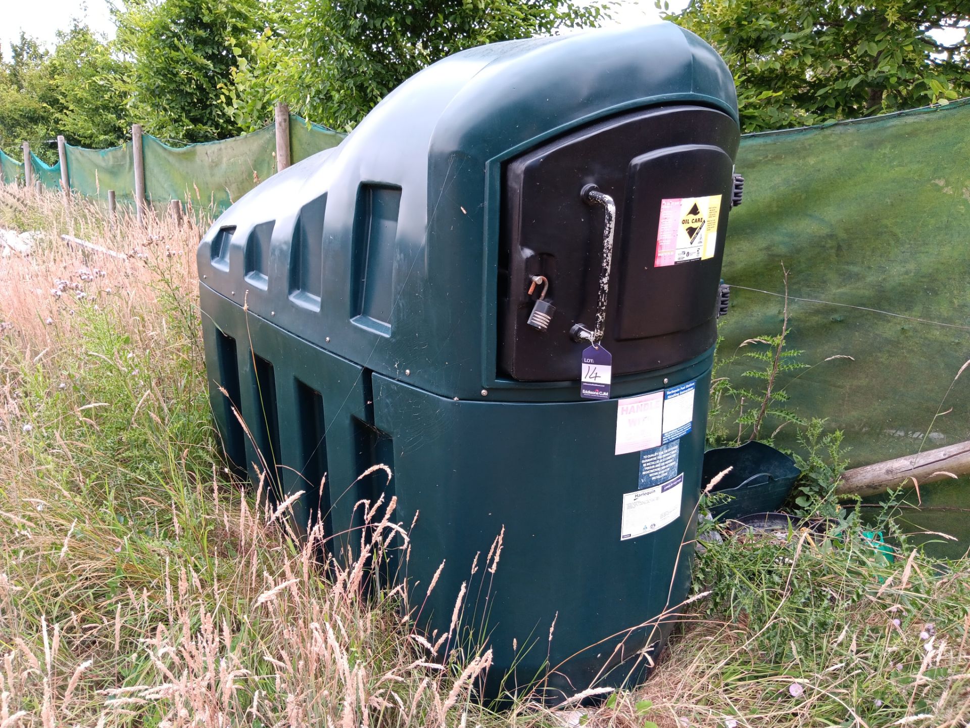 Harlequin 1300 Polypropylene bunded fuel tank, serial number 5215 (2016)