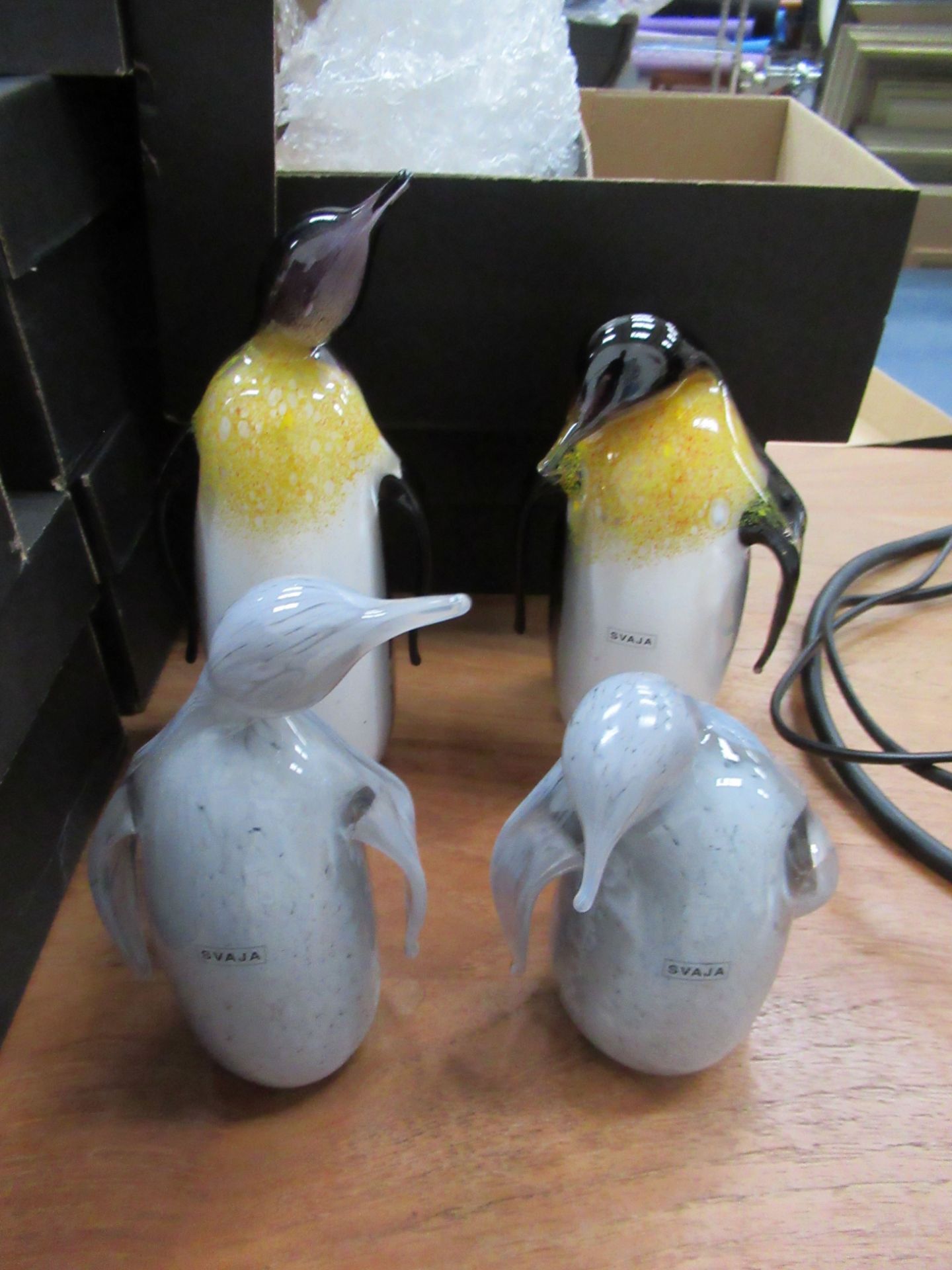 7 x Svaja Glass Emperor Penguin sets- 5 x Ellie and Ernestas, 2 x ...