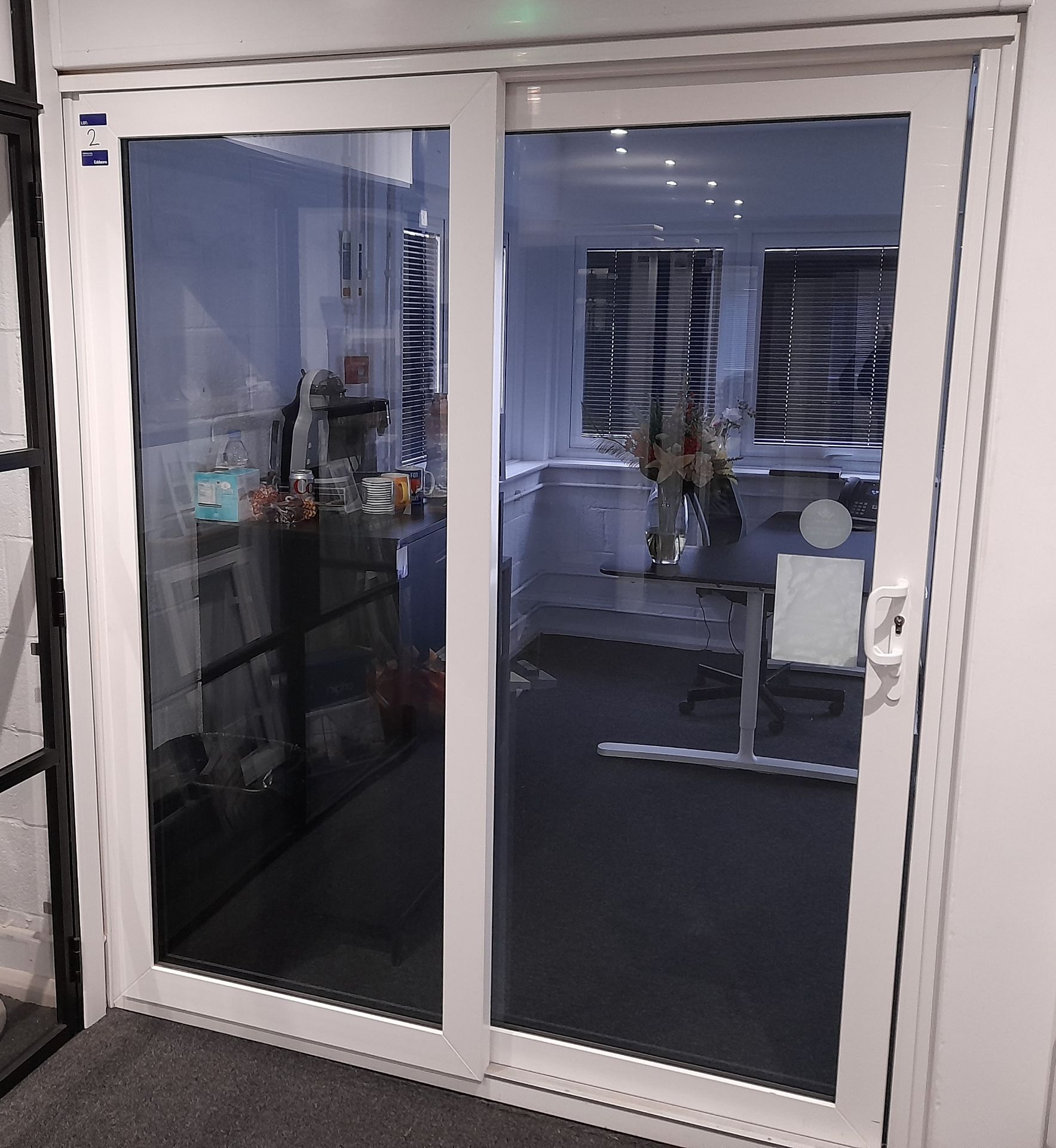 White glazed Kommerling patio sliding door (Approx. 1800 x 2100mm ...