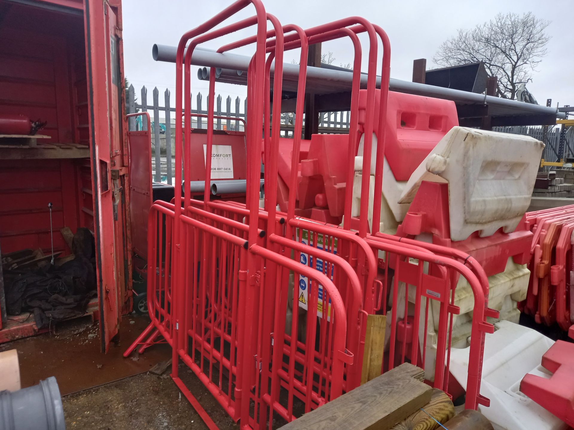 6x Metal Walk Through Gated Barriers. Please note there is a £20 Plus ...