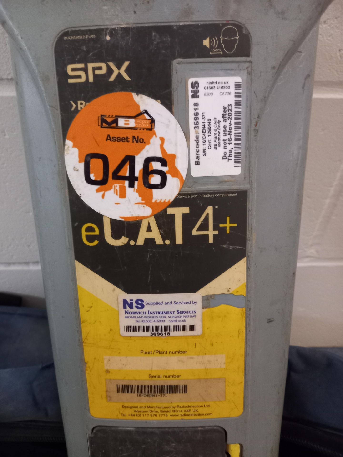 SPX CAT 4+ Cable Avoidance Tool & Genny4 Radiodetection Unit