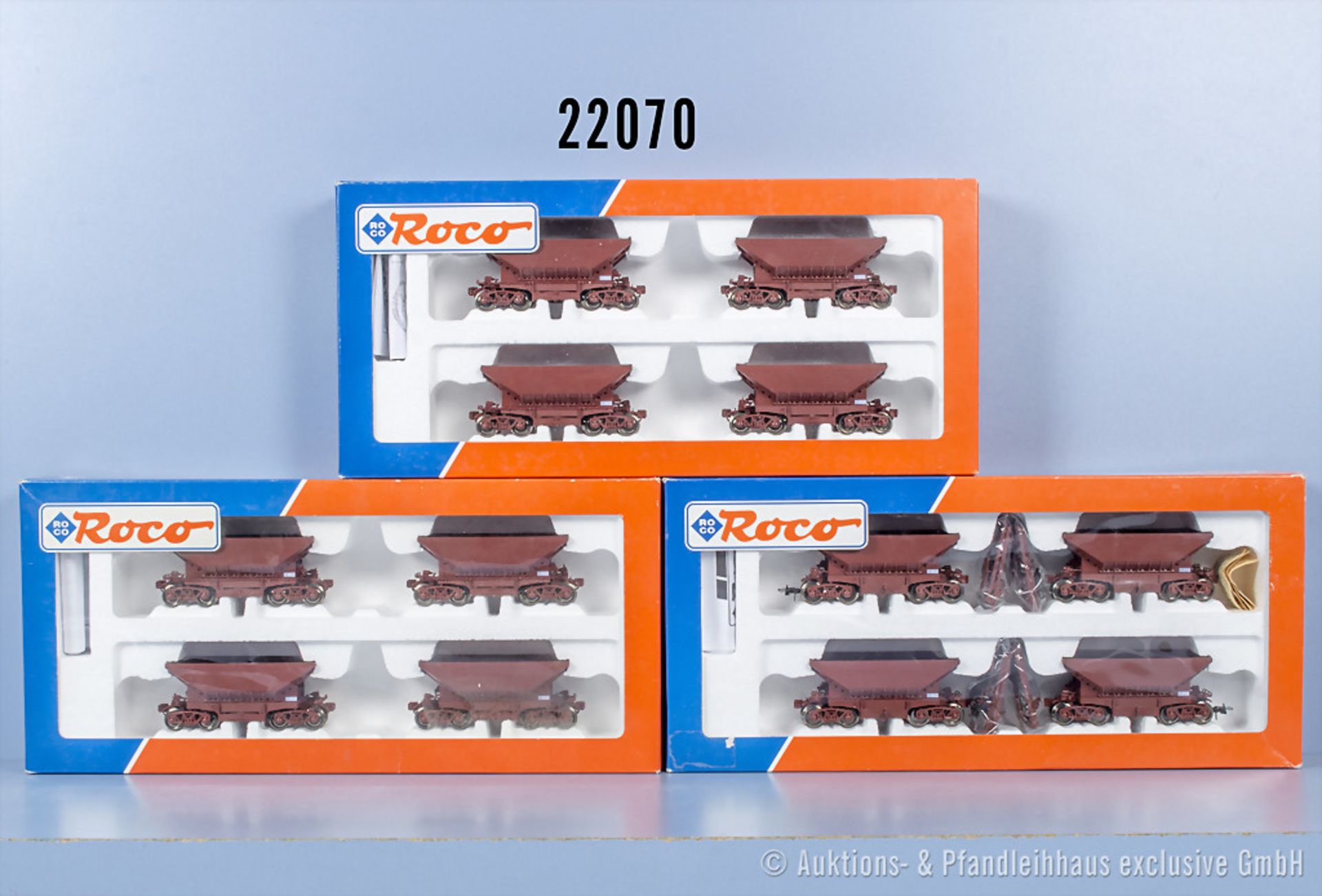3 x Roco H0 44173 Erzwagenset der SJ, mit insgesamt 12 Wagen, Z 1, in OVP
