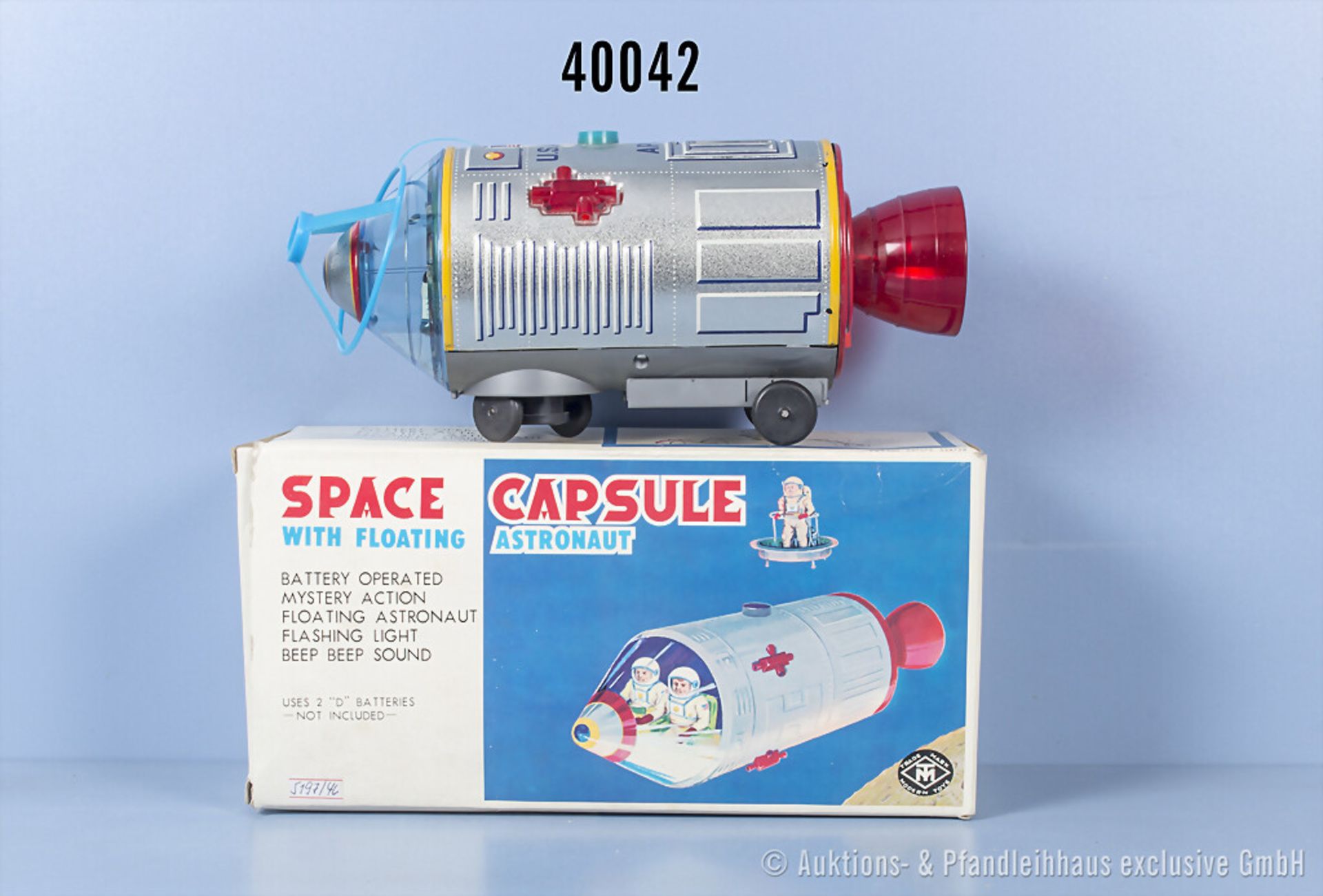 Modern Toys, Space Capsule with Floating Astronaut, Blech/ Kunststoff ...