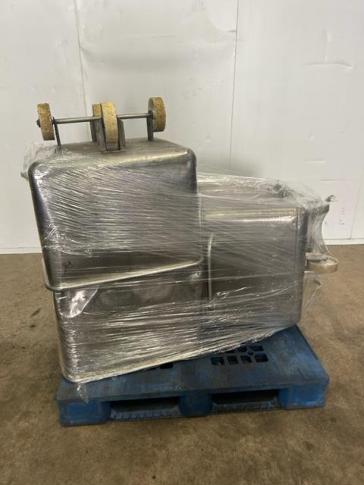 3 x S/s tote bins. damaged. Located: Drongan. Lift out: £5
