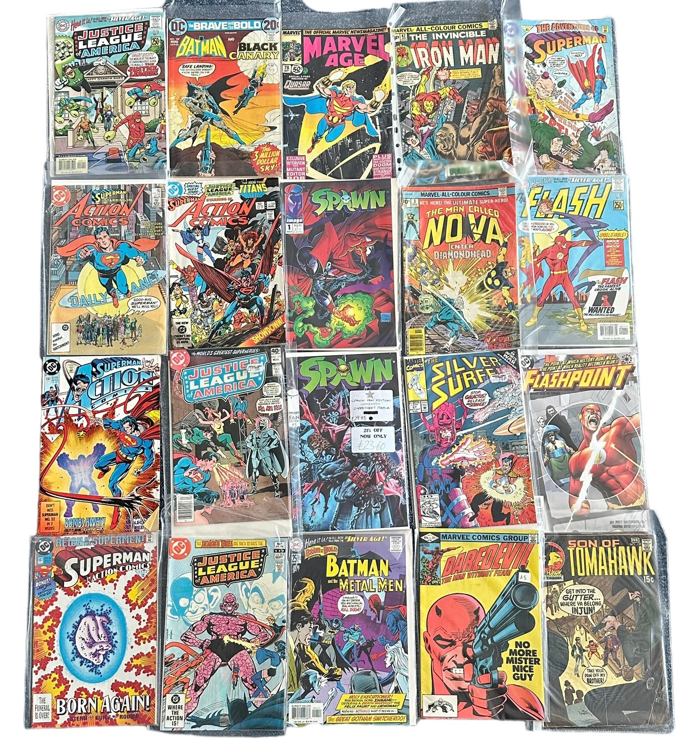 Selection of DC & Marvel Comics to include Hawkman No 1,7,8,12,14,103 ...