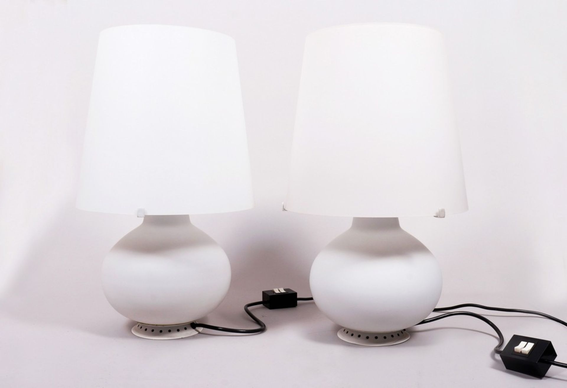 Paar Tischlampen, Entwurf Max Ingrand für Fontana Arte, Modell 1853, 20 ...