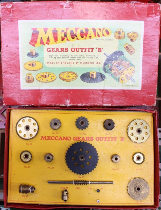 Meccano: A large collection of assorted Meccano parts including vintage ...