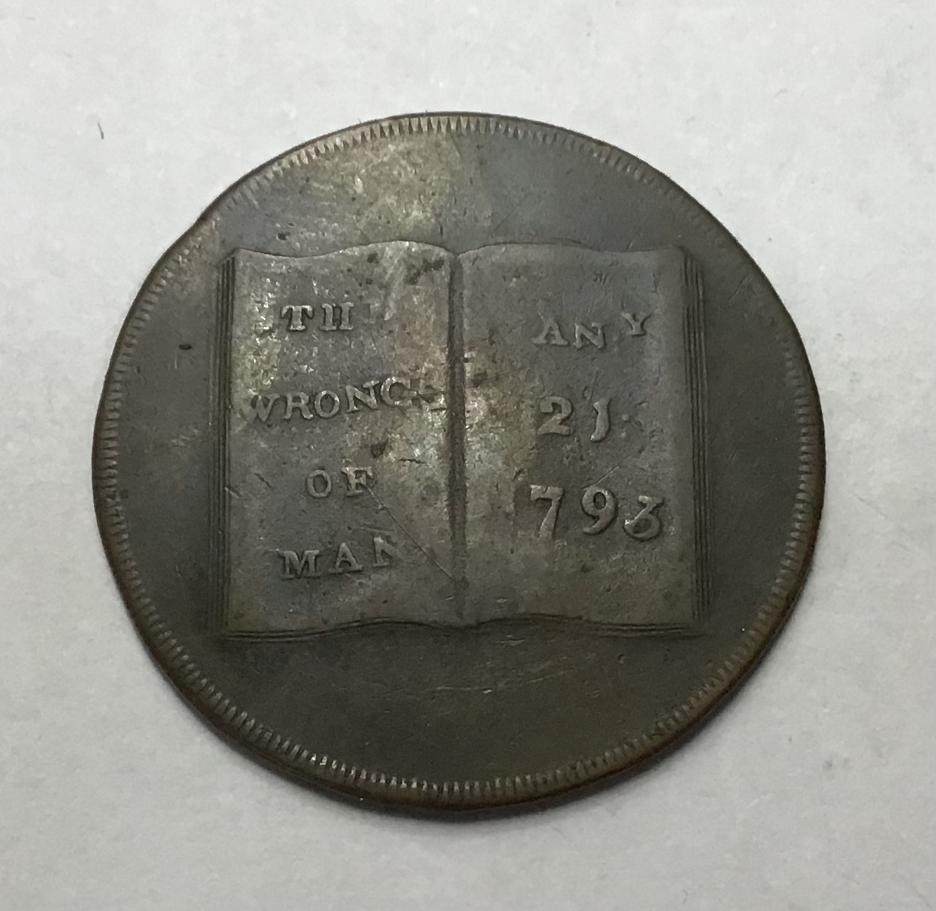 Scarce British 18th century token, Middlesex. London. Thomas Spence’s ...