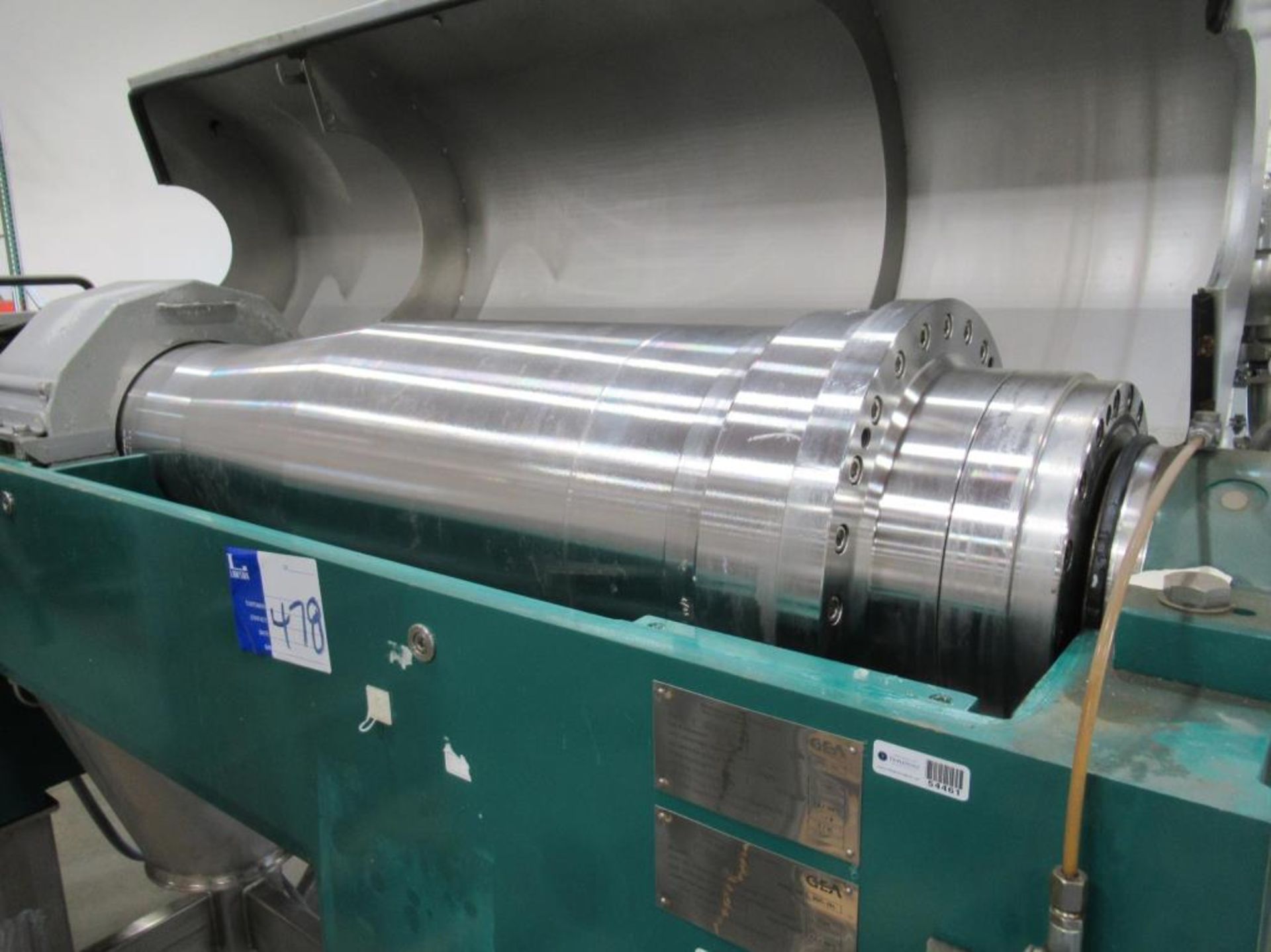 GEA Westfaila decanter centrifuge, model GCE 345-01-32, s/n 8005-284 ...