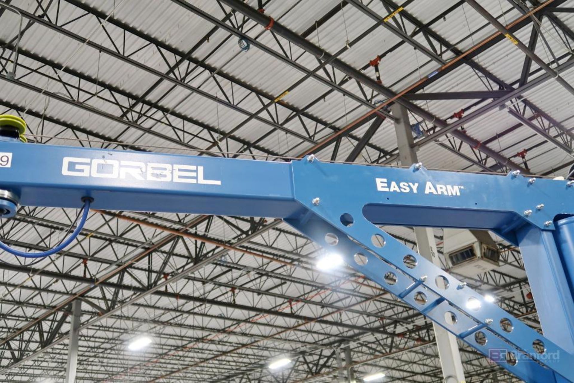 Gorbel Easy Arm Jib Crane G Force Model No. Q2 330lbs Capacity 220V 6A ...