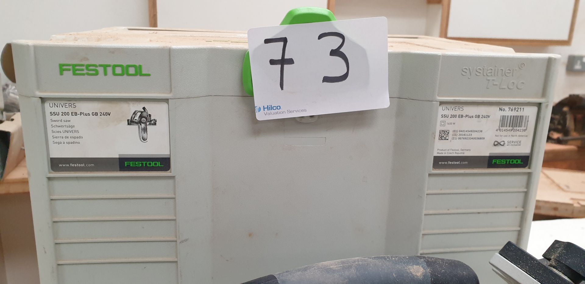 1: Festool SSU 200 EB-Plus Sword Saw, with box