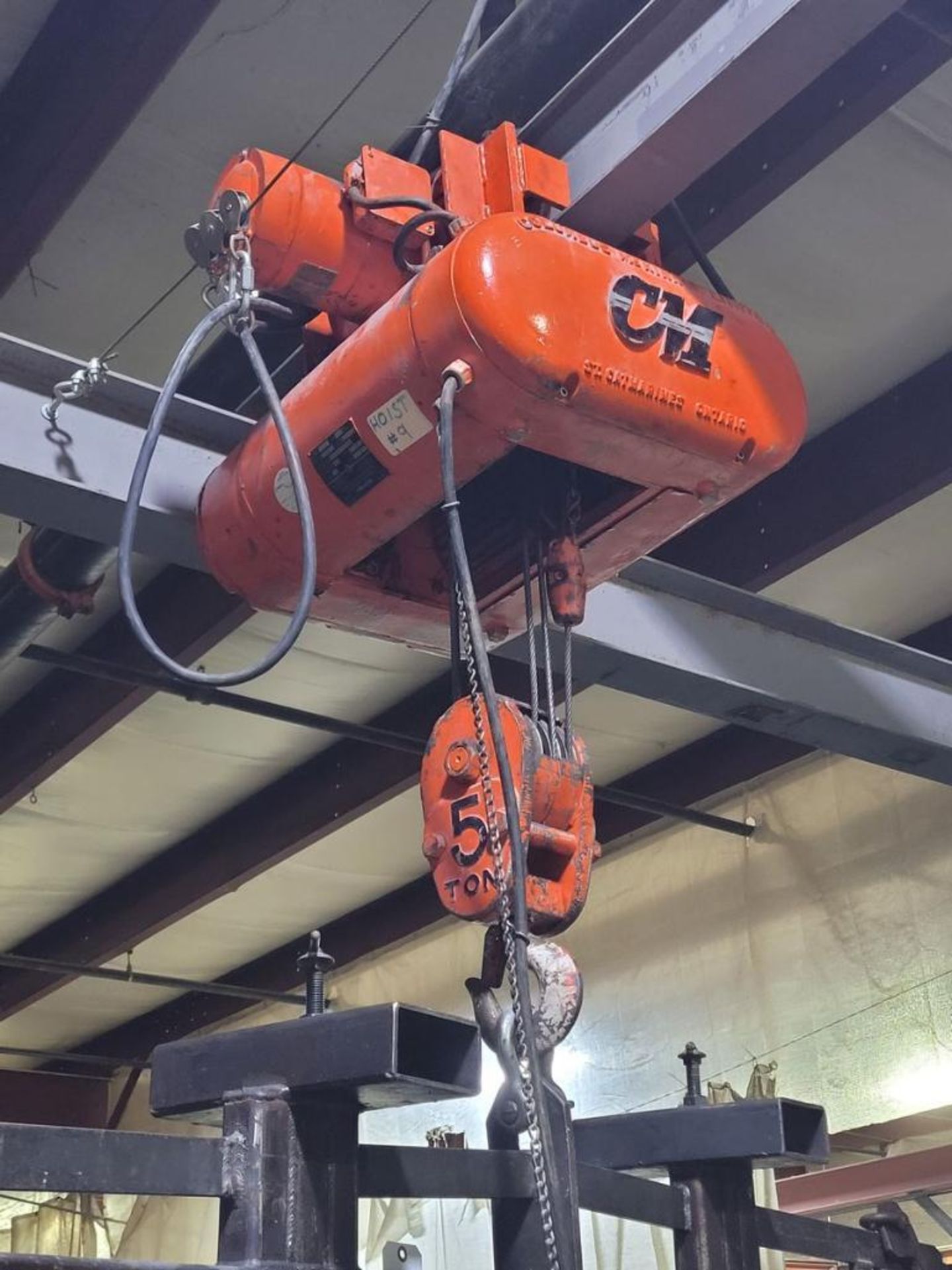 Freestanding Hoist System: Approx. 21' x 11'-7" x 11' Frame, CM 5-Ton ...