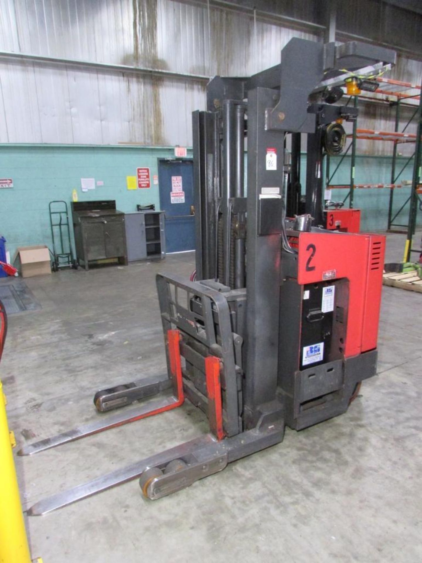 Raymond EASI 3000 Lb. 24V Stand Up Electric Reach Truck - 168" Mast ...