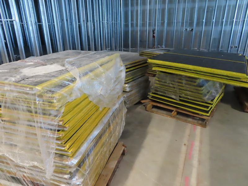6 SKIDS WITH INSULATION BOARD FOR HVAC