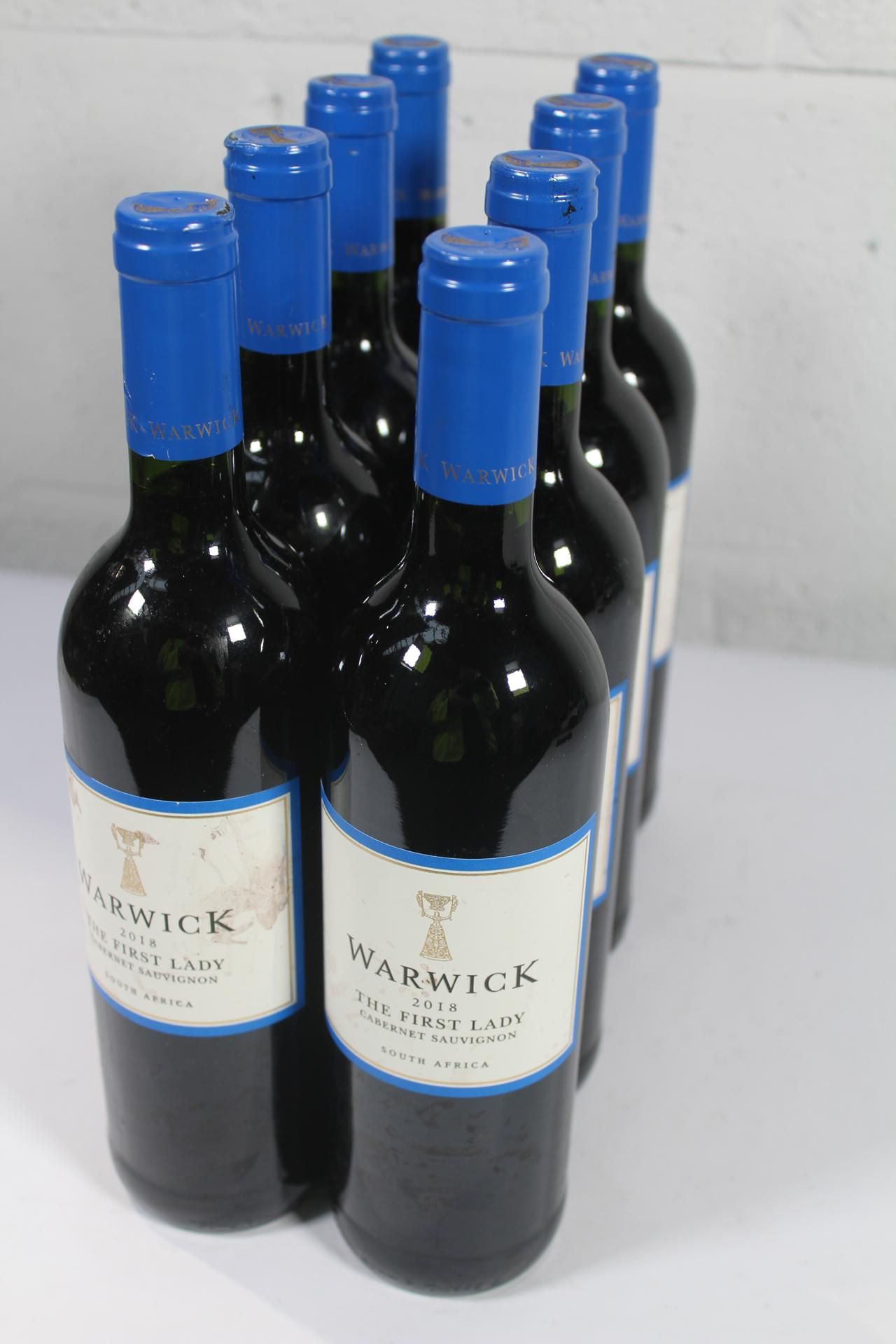 Eight bottles of Warwick 2018 The First Lady Cabernet Sauvignon South ...