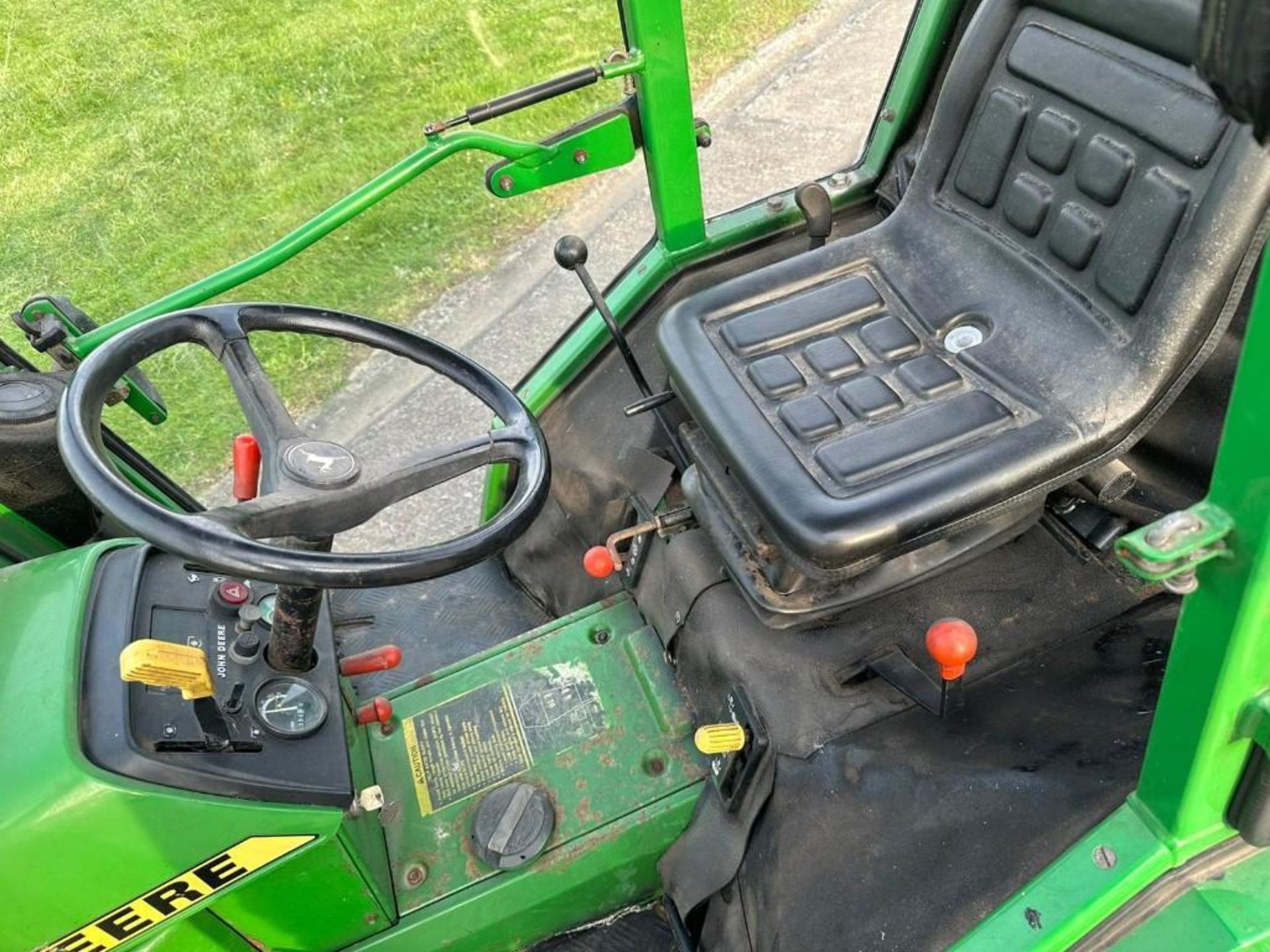 John Deere 755 compact tractor 4WD fitted with Walter Mauser cab, in ...
