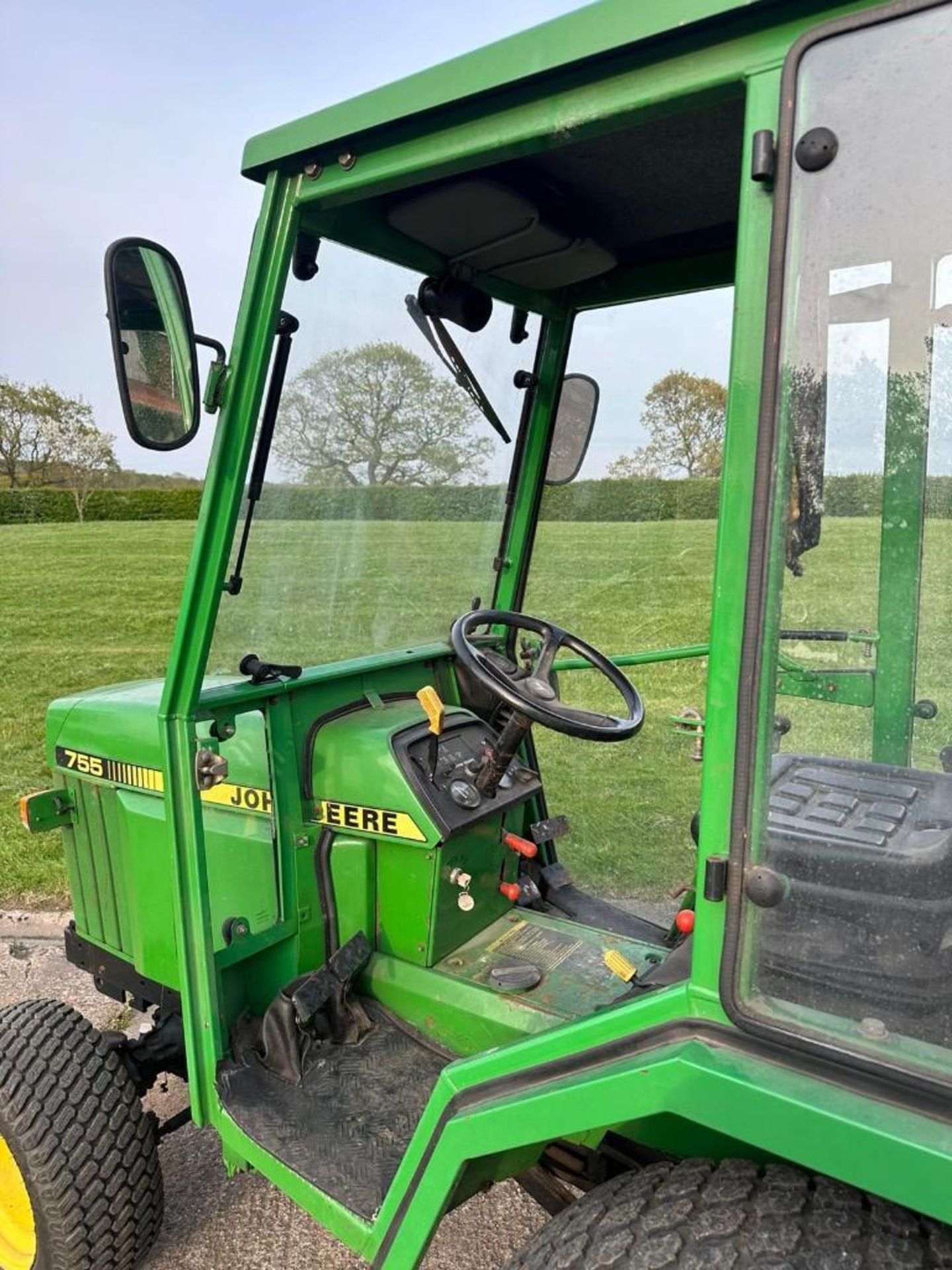 John Deere 755 compact tractor 4WD fitted with Walter Mauser cab, in ...
