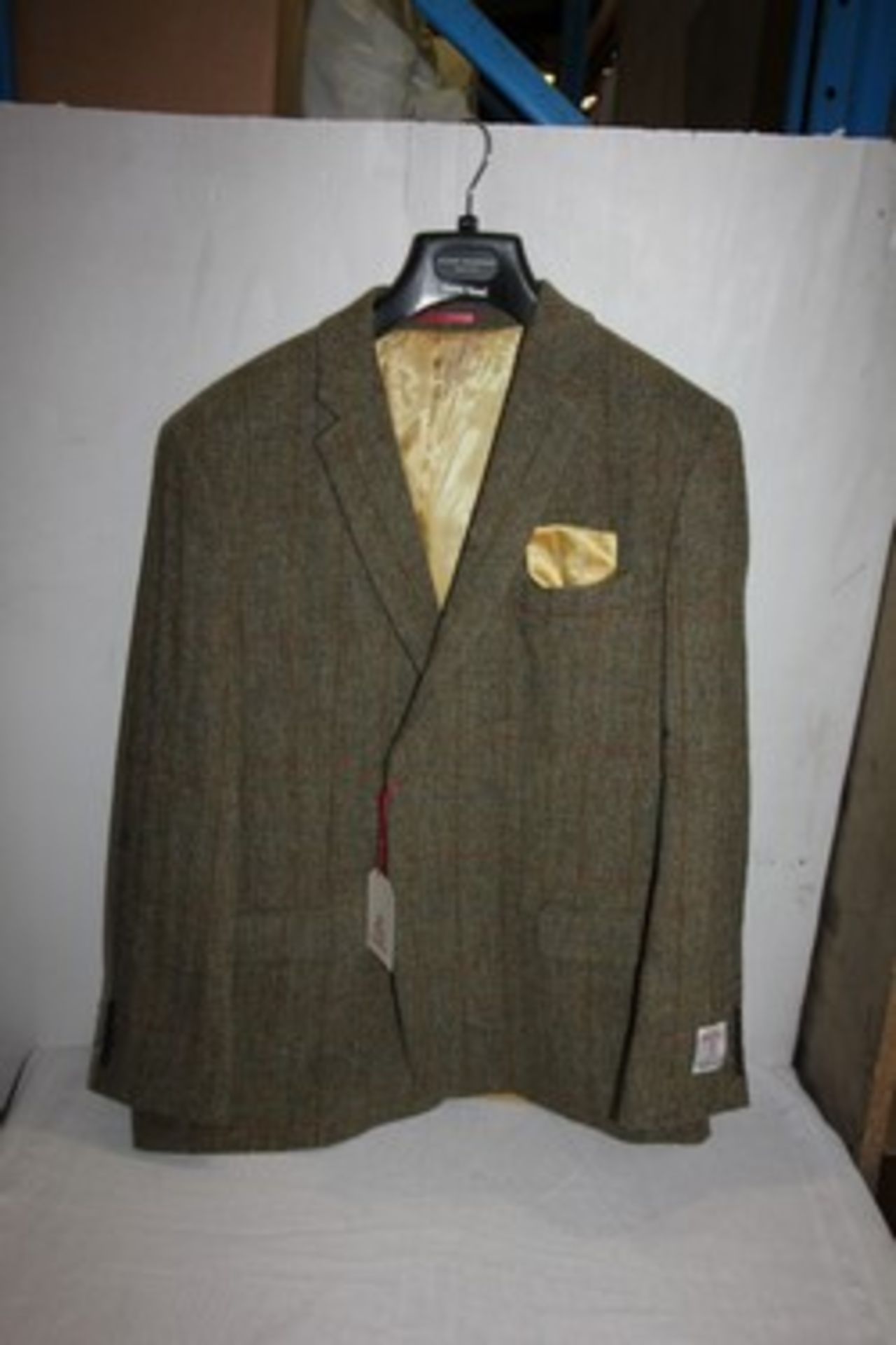 2 x Harris Tweed Stromay Classic Fit Jackets, colour Tweed green, 2 x ...