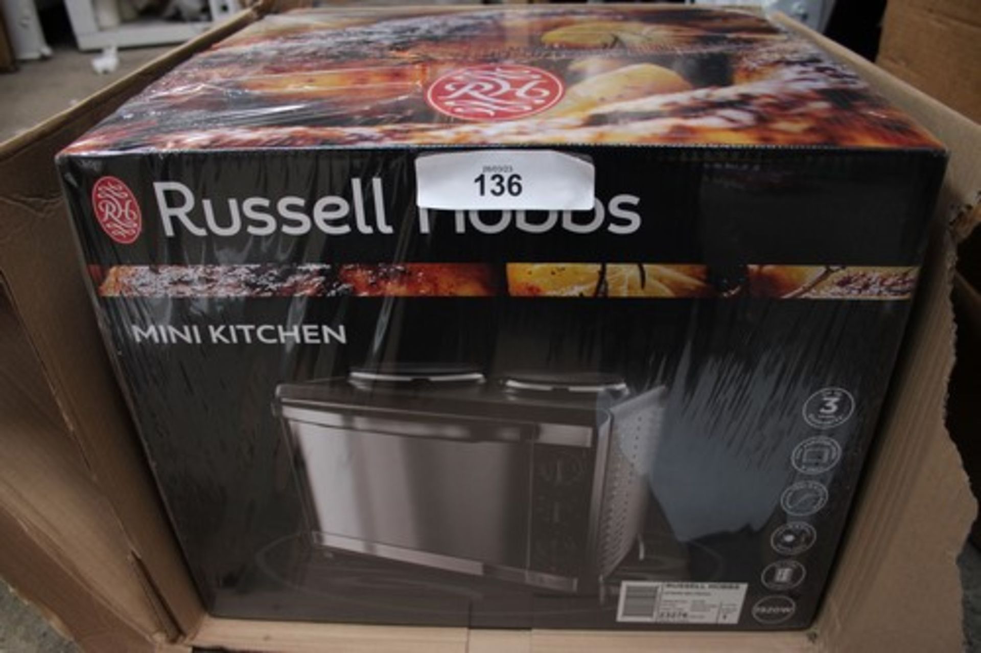 1 x Russell Hobbs mini kitchen hob and oven, model: T23-9002089 ...