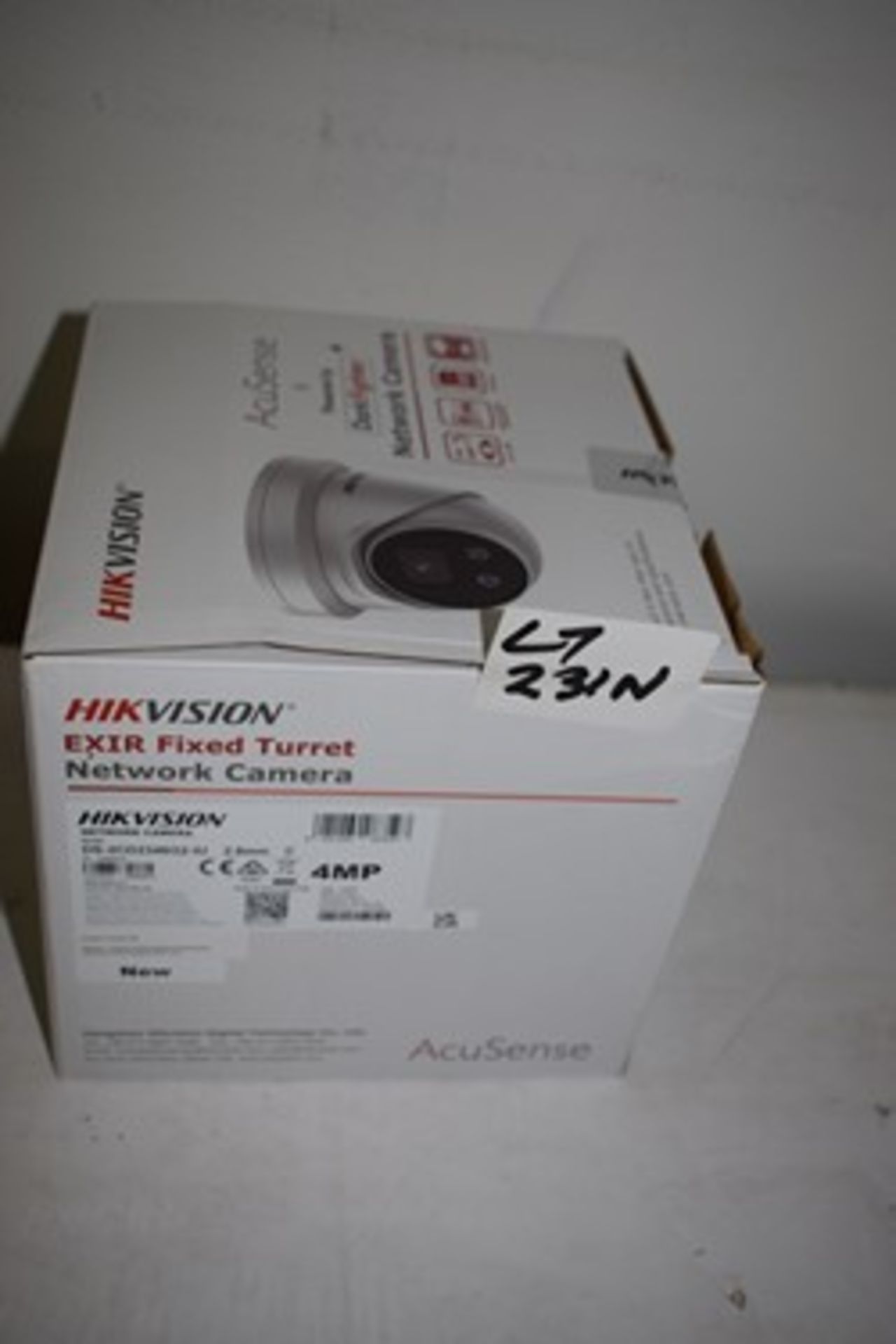 1 x Hikvision Exir fixed turret network 4MP camera, model: DS-2CD2346G2 ...