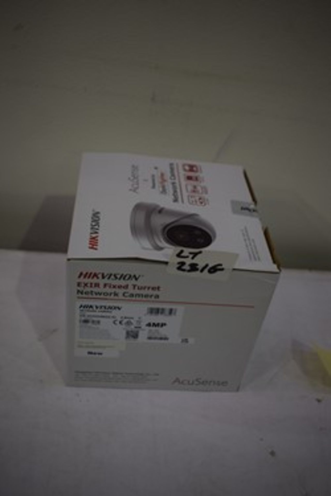 1 x Hikvision Exir fixed turret network 4MP camera, model: DS-2CD2346G2 ...