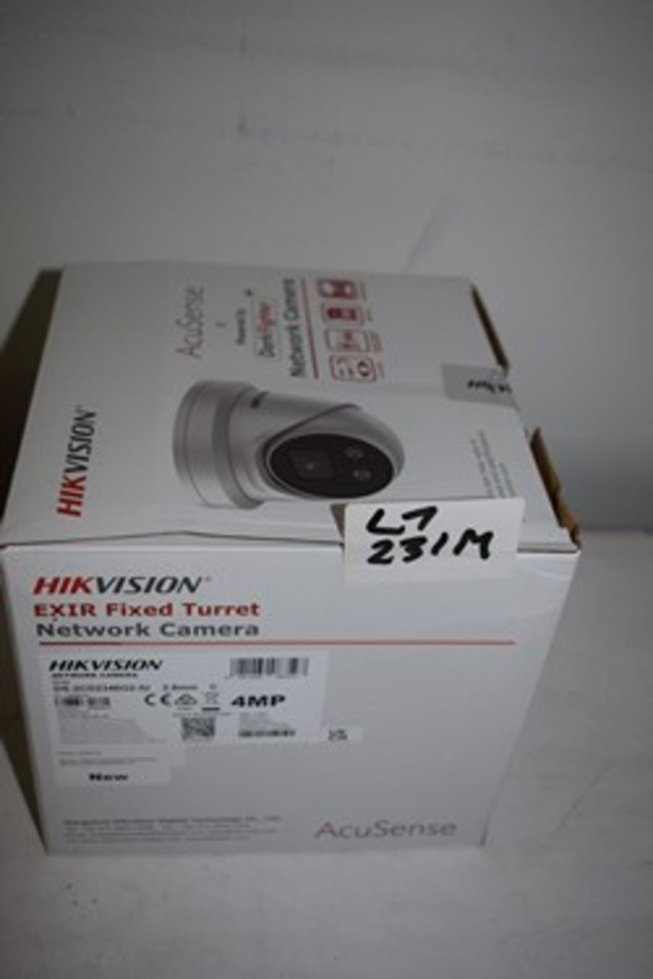 1 x Hikvision Exir fixed turret network 4MP camera, model: DS-2CD2346G2 ...