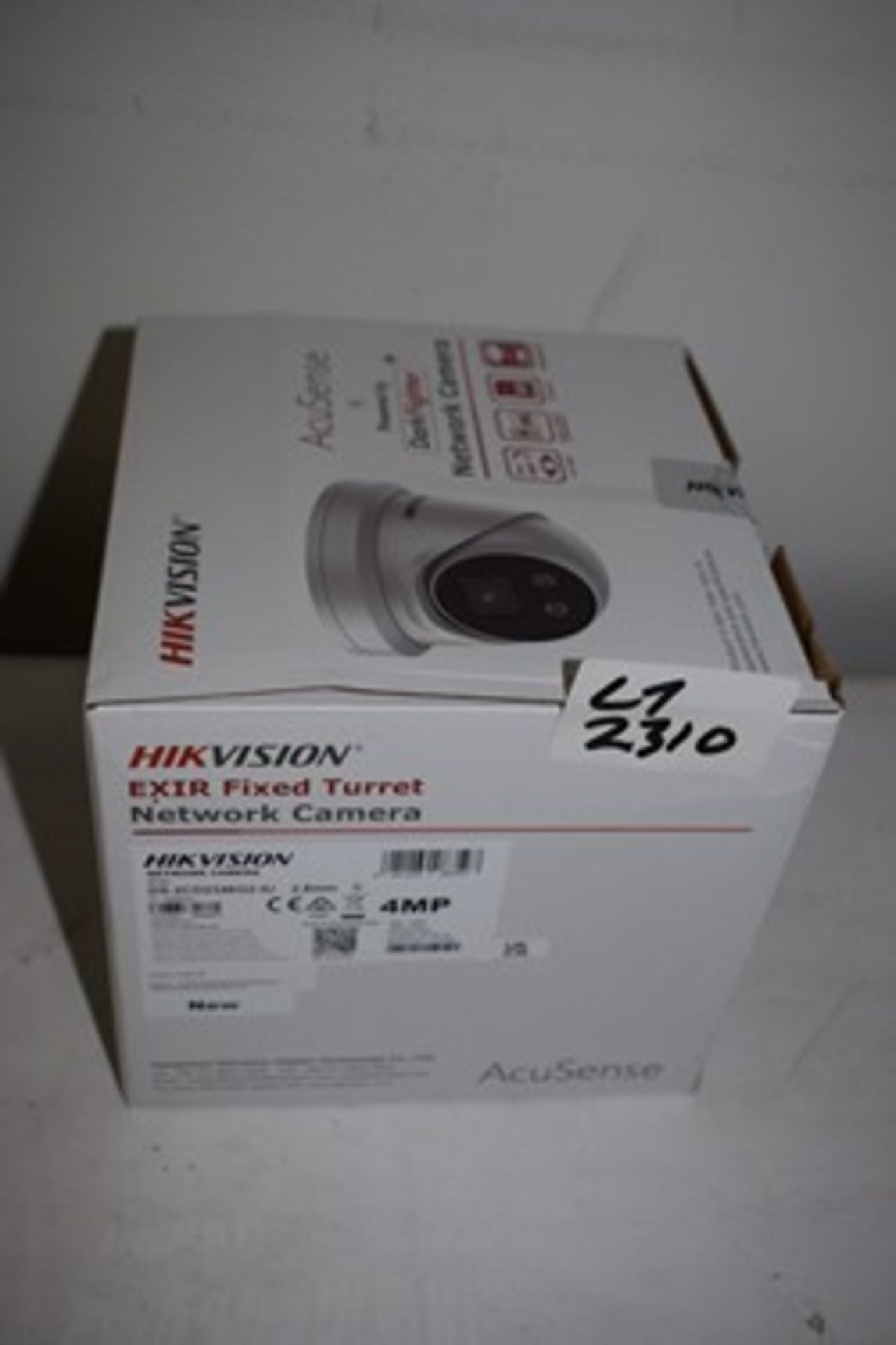 1 x Hikvision Exir fixed turret network 4MP camera, model: DS-2CD2346G2 ...