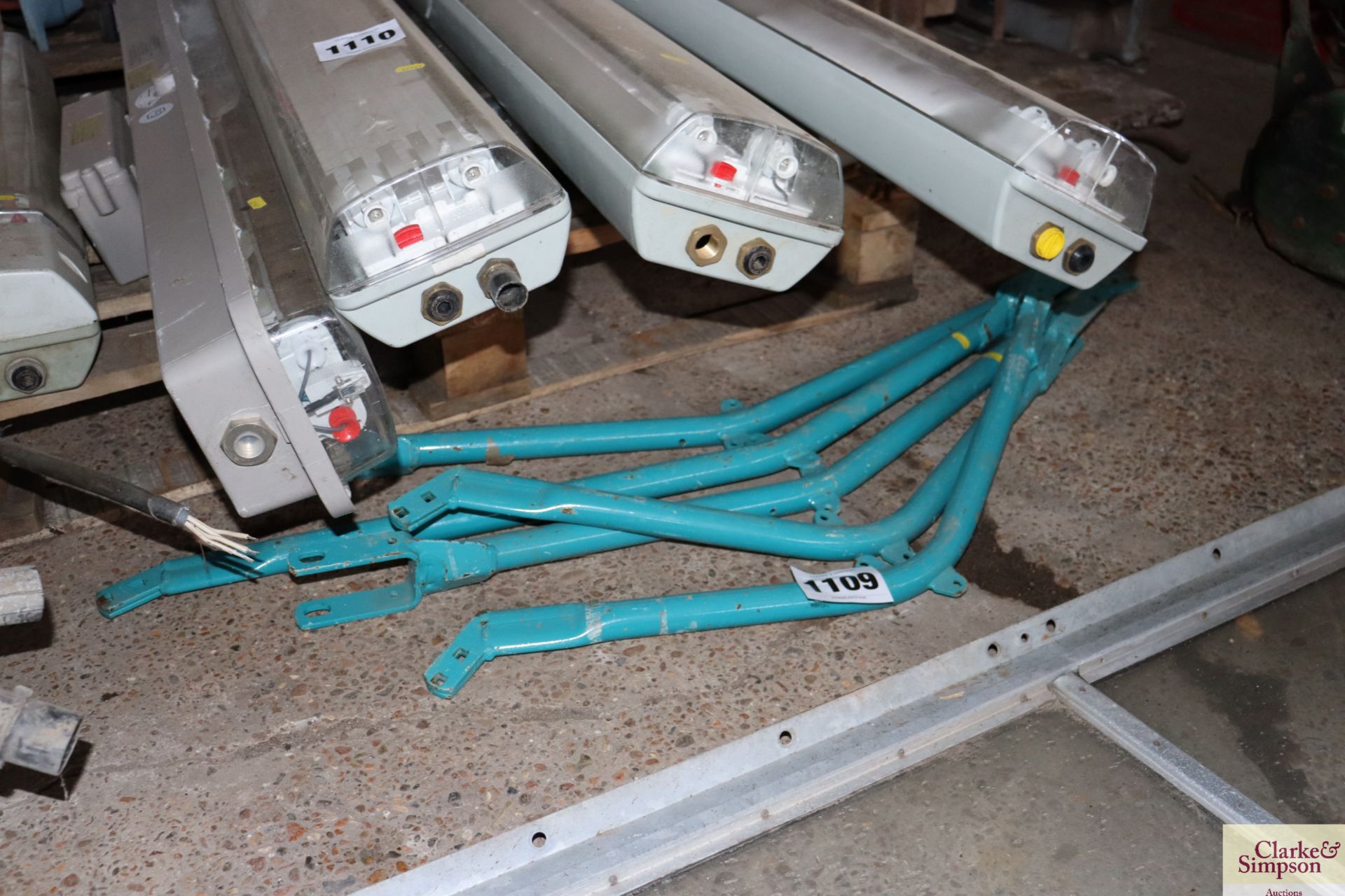 Five seed coulter arms for Sulky Suffolk coulter drill (unused). V