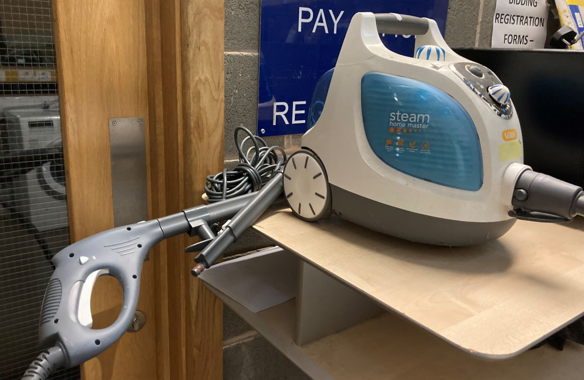 A Vax Steam Home Master portable steam cleaner (saleroom location: PO)