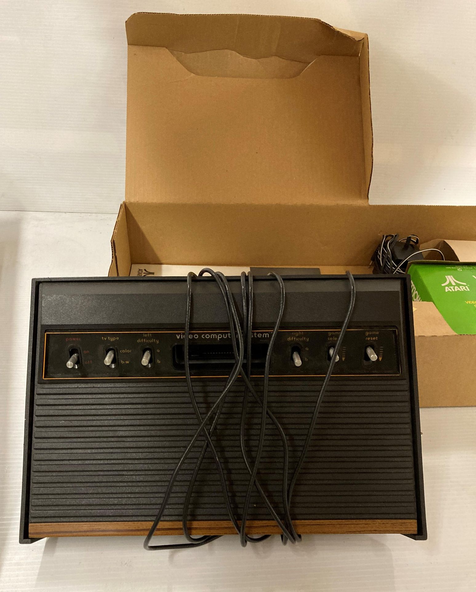 Atari video computer system model CX-2600 in box (saleroom location: K06)