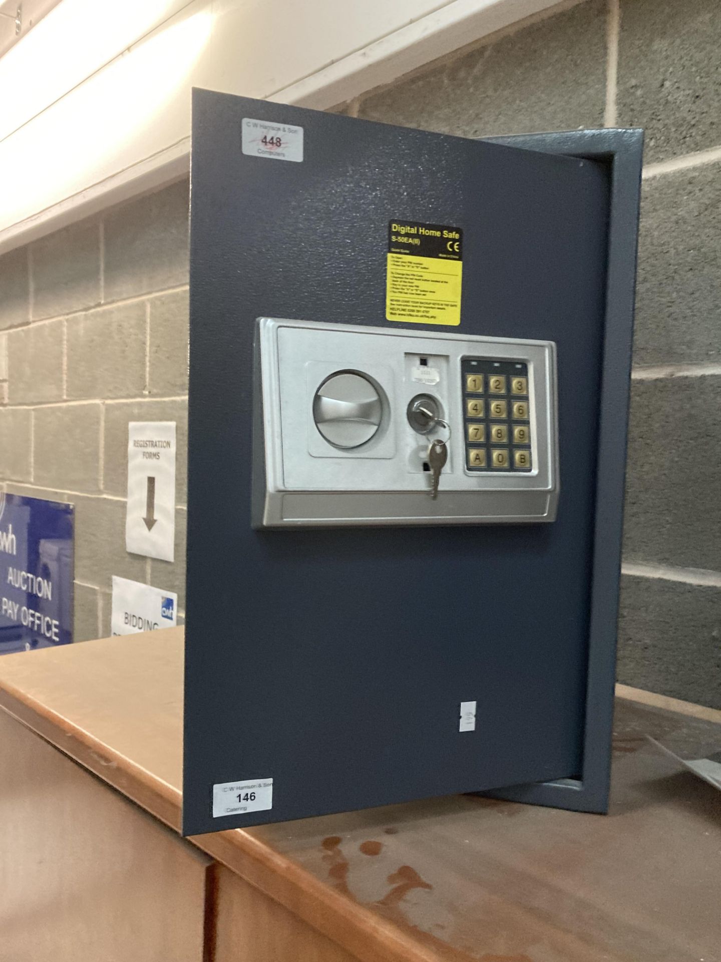 Digital Home combination safe model S-50EA11 complete with keys ...