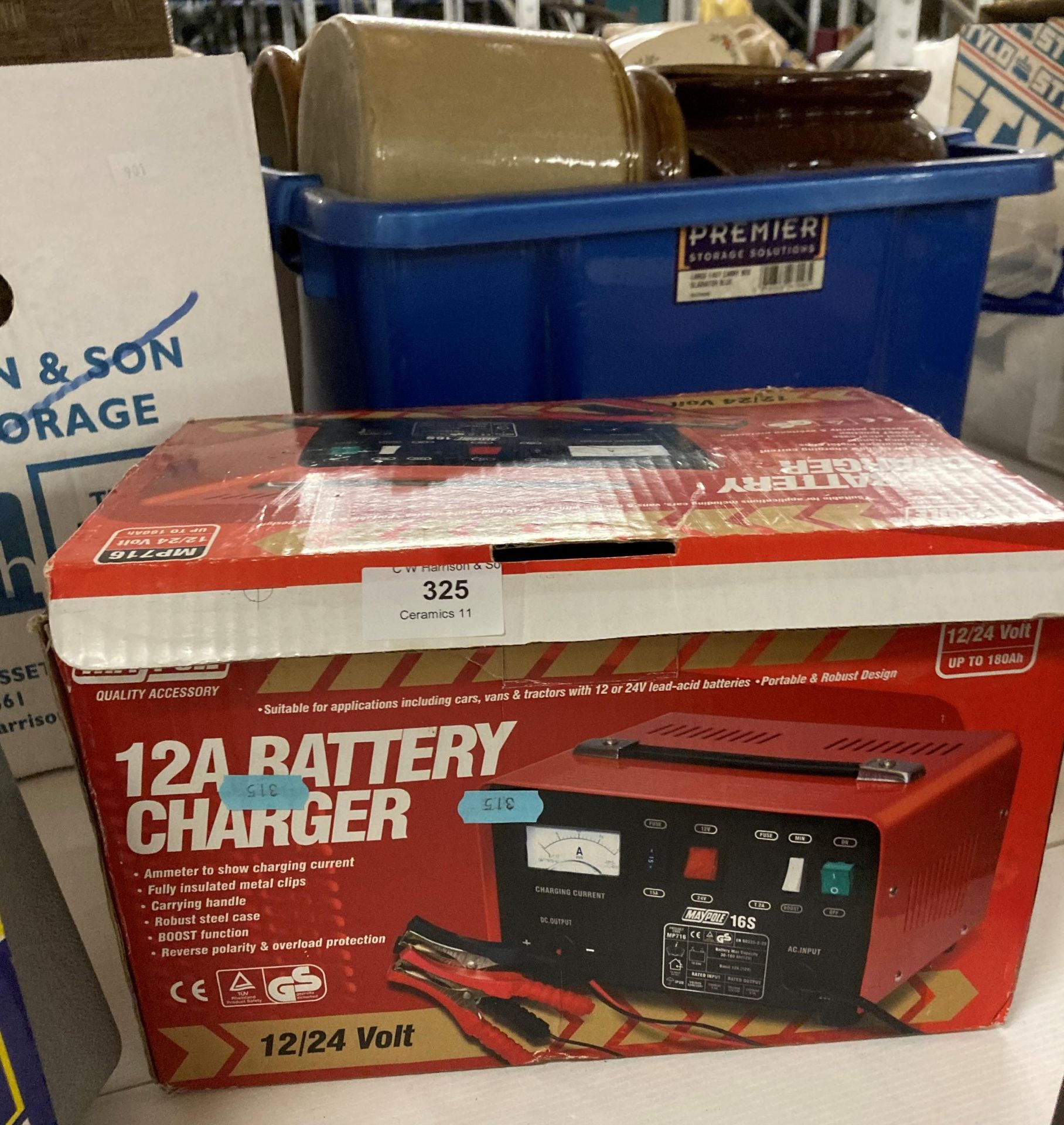 A Maypole MP716 12a battery charger in box (saleroom location: V10)