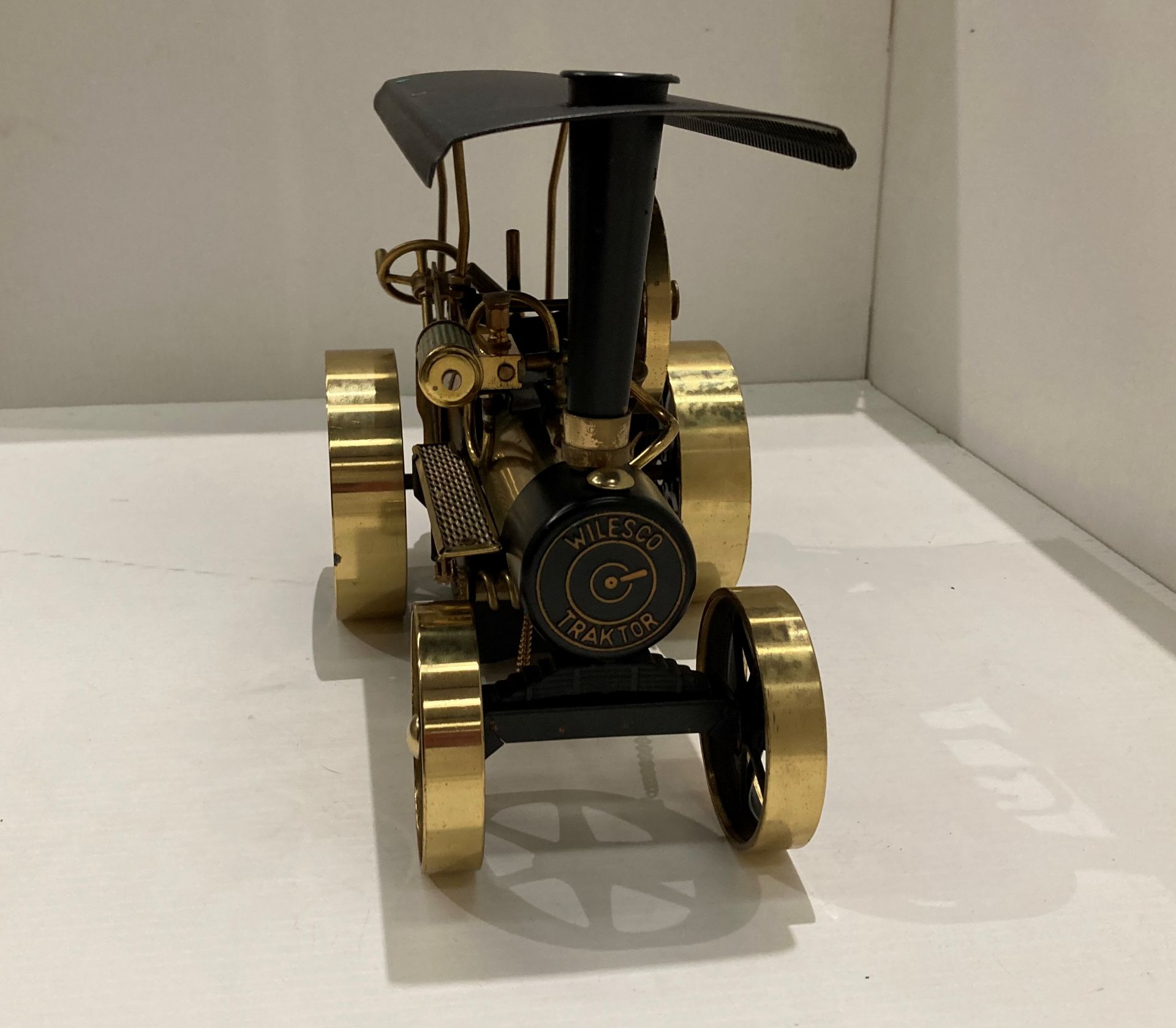 Wilesco steam roller traction engine D40 black and gold in box ...
