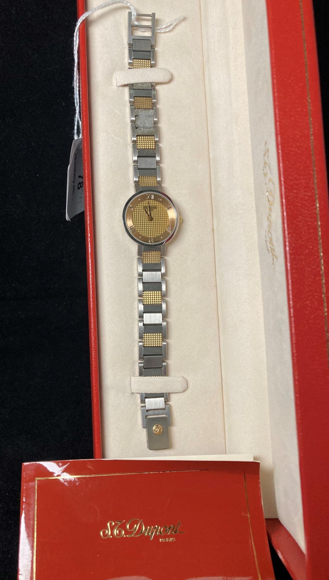 S T Dupont Paris lady's two-tone watch - ref: 21505/198.2.2 (saleroom ...