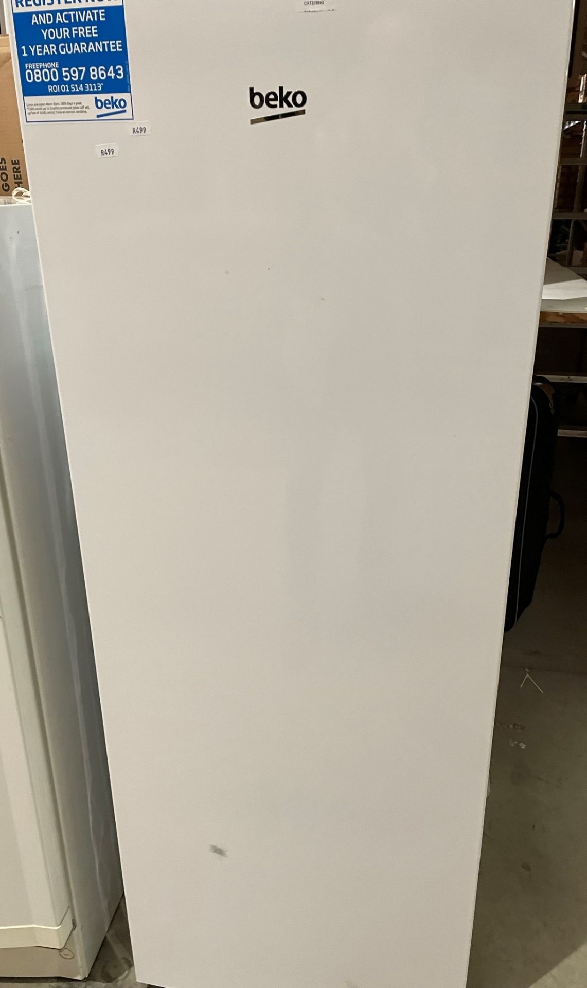 Beko five compartment upright freezer 145 x 55cm (saleroom location ...