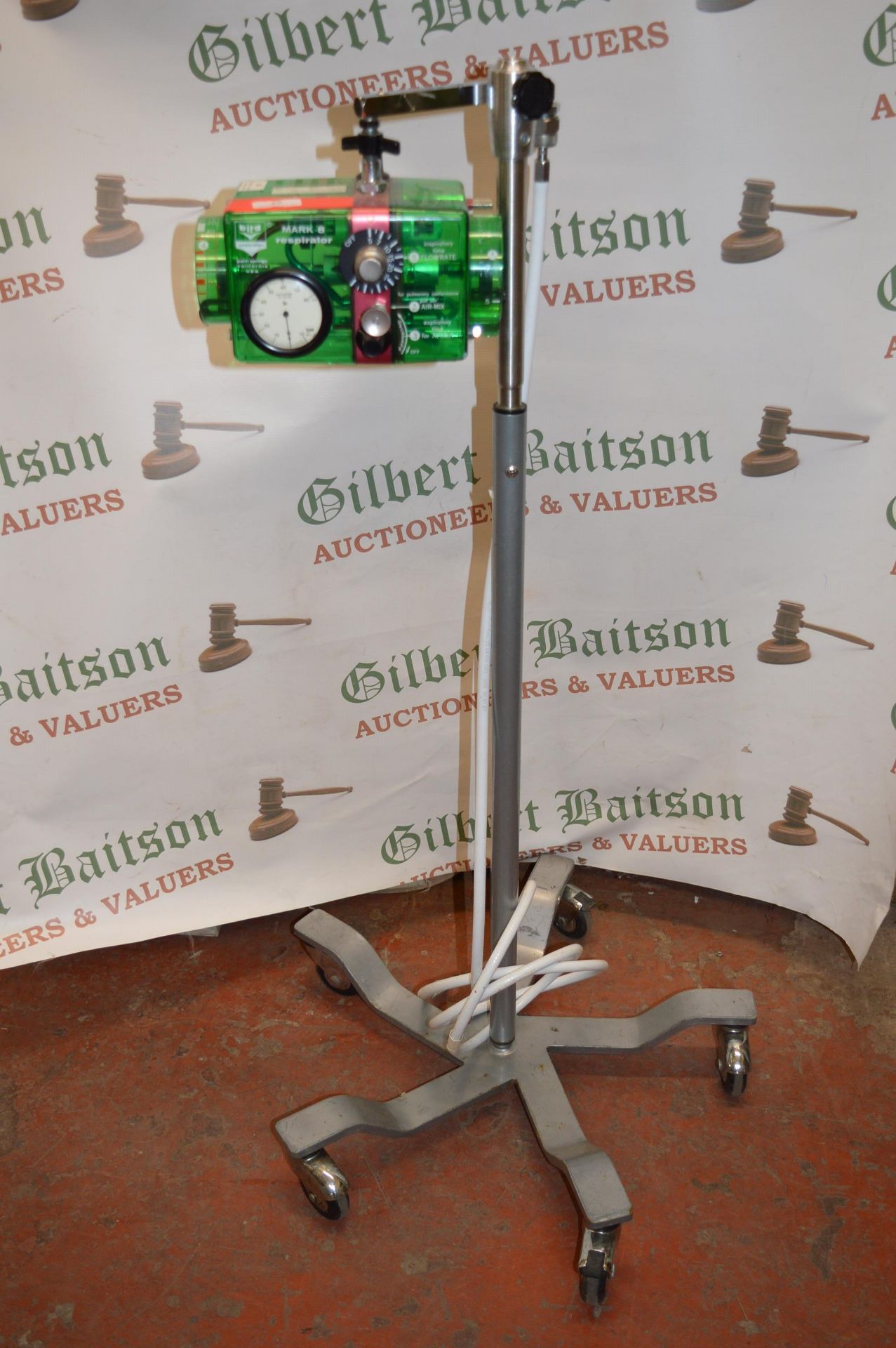 *Care Fusion Bird Mk. 8 Respirator on Mobile Stand