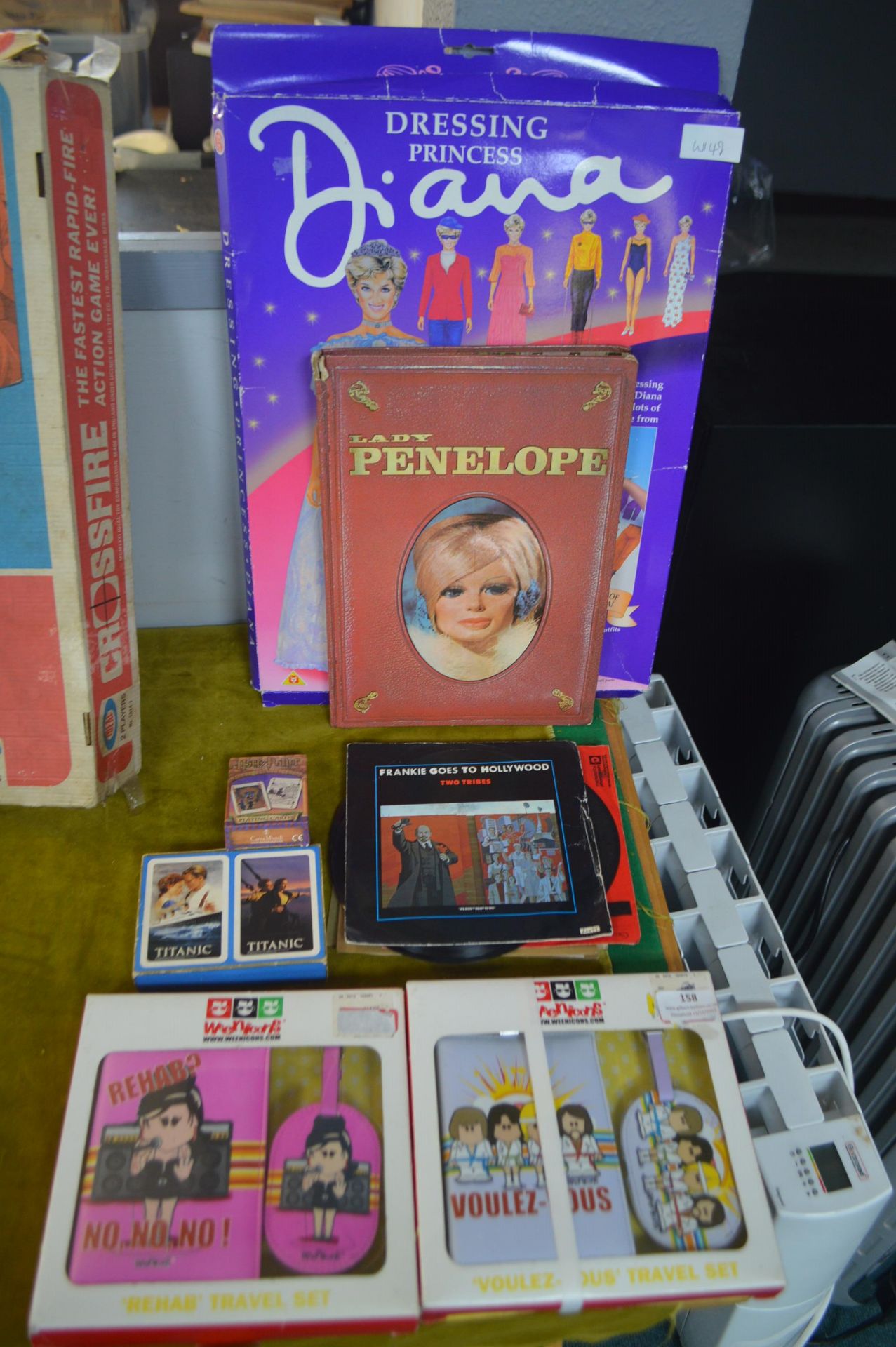 Vintage Items Including 7" Singles, Lady Penelope Books, Playing Cards ...