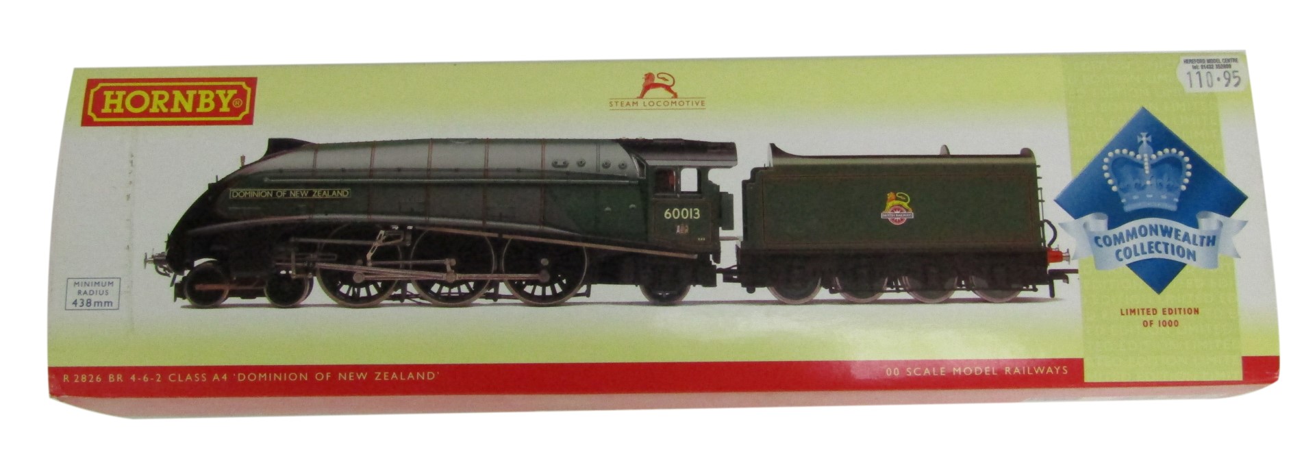 A Hornby OO gauge BR 4-6-2 Class A4 locomotive, 60013, Dominion of New ...