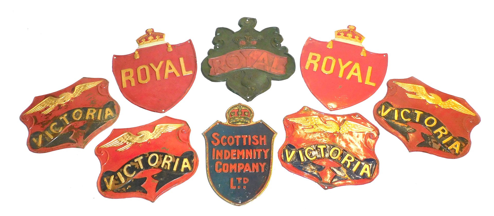 Various late fire marks, including Victoria (3), Royal (3) (Addis ...