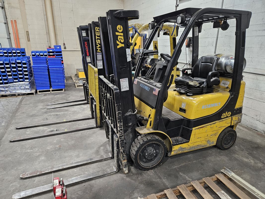 Yale #GLC050VXNVRE083 Lift Truck, S/N A910V21426K, 4800 Lb. Lift ...