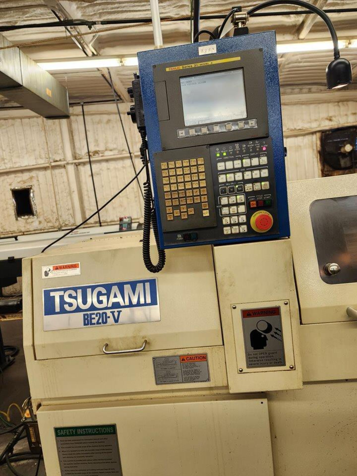 Tsugami BE20-V Swiss Lathe W/ Fanuc Series 3ti Model A Controller; W ...